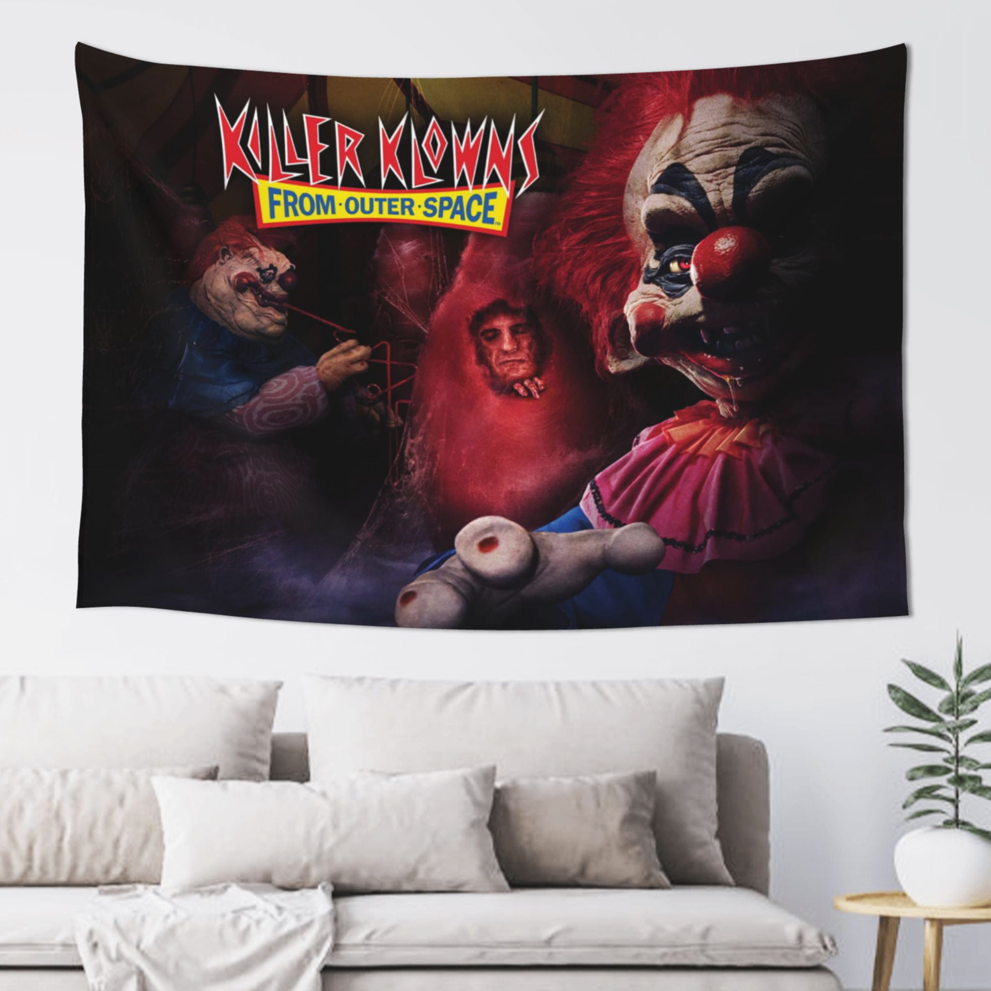 Horror Killer Klowns Outer Space Tapestry Wall Hanging Aesthetic ...