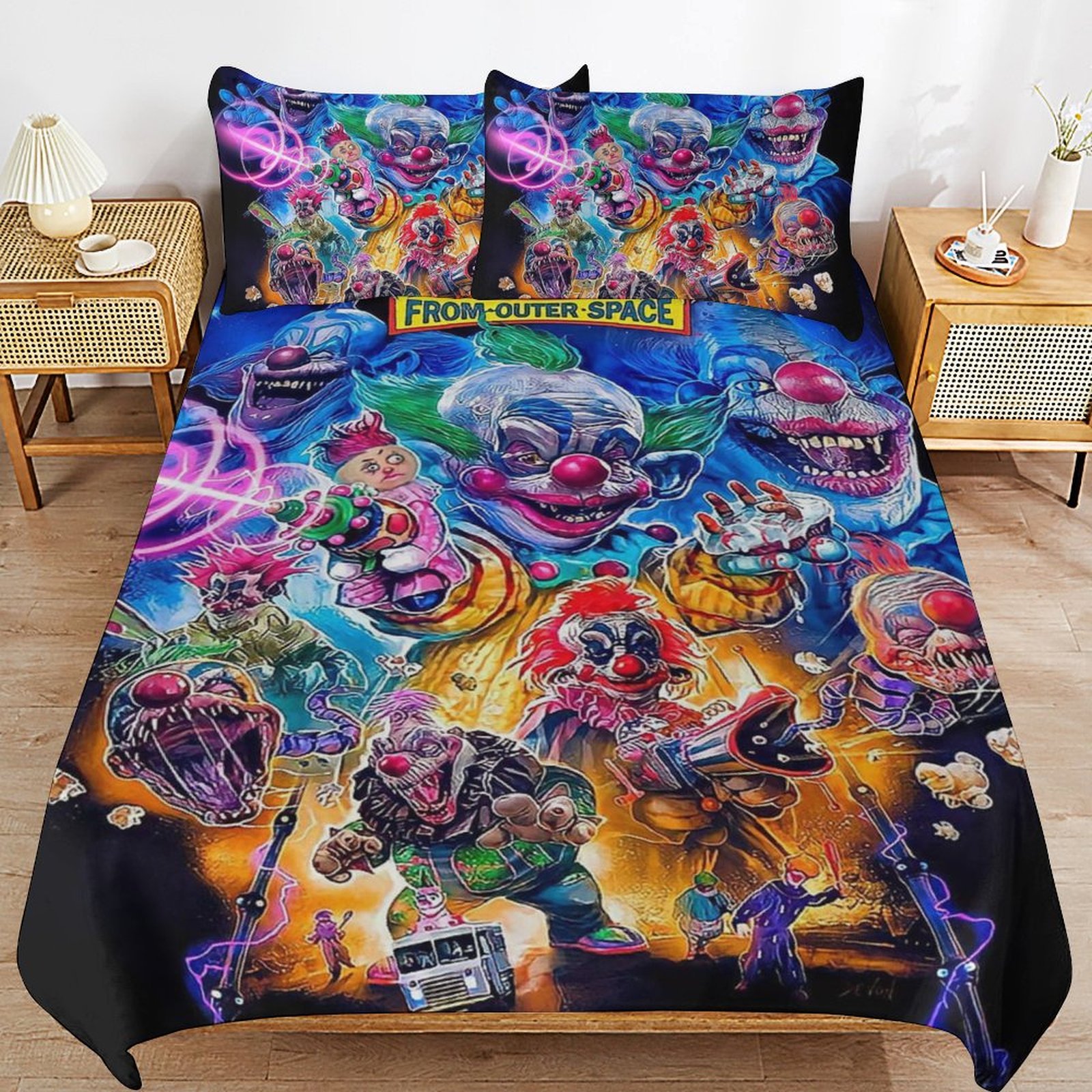 Horror Killer Klowns from Outer Space 3-Piece Bedding Sets Bedroom ...