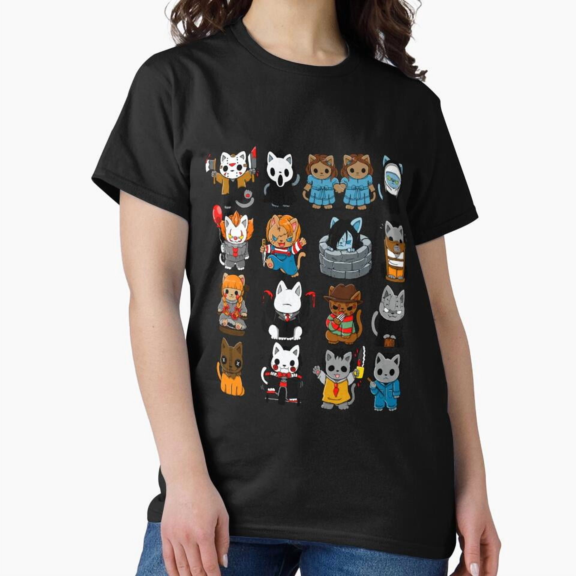Horror Kittens Funny Slasher Villains as Cats Graphic H19049 T-Shirt ...