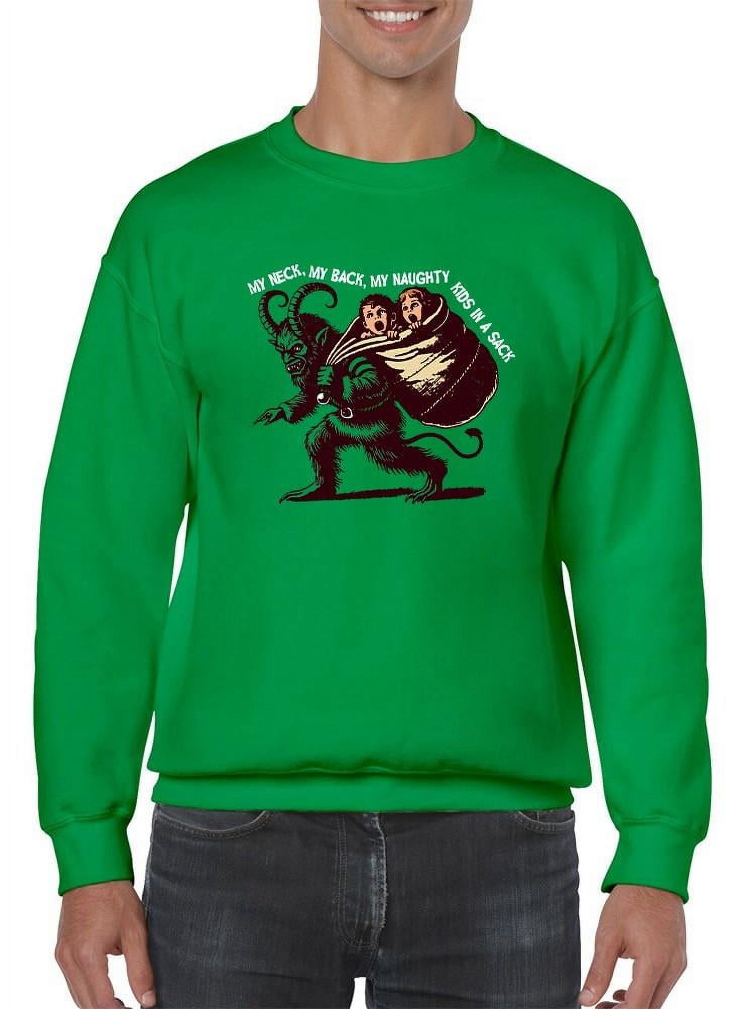 Horror Krampus, Naughty Kids In A Sack Men's Sweatshirt - Walmart.com