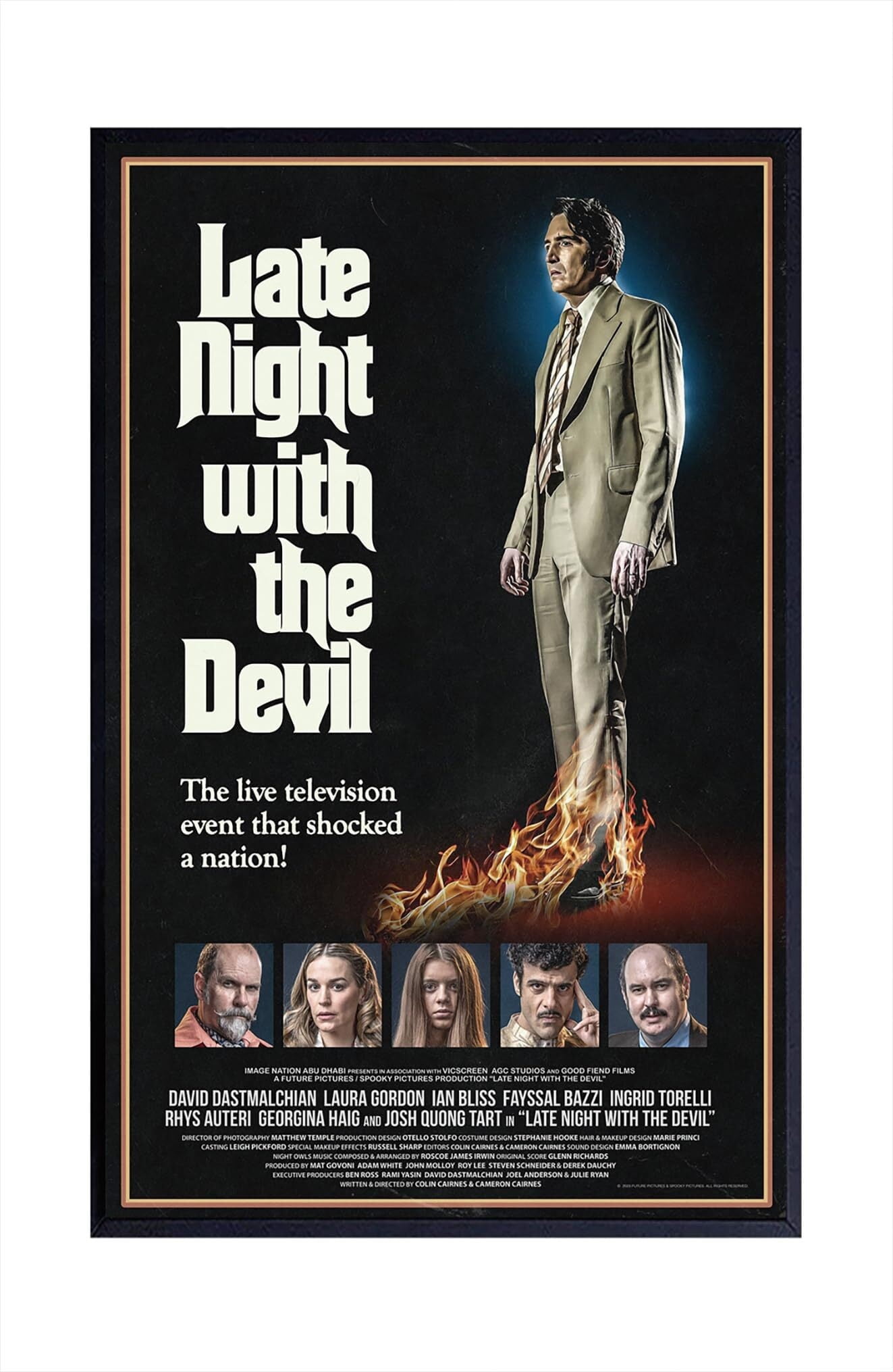 Horror Late Night with the Devil Movie Poster Cool Wall Decor Art Print ...