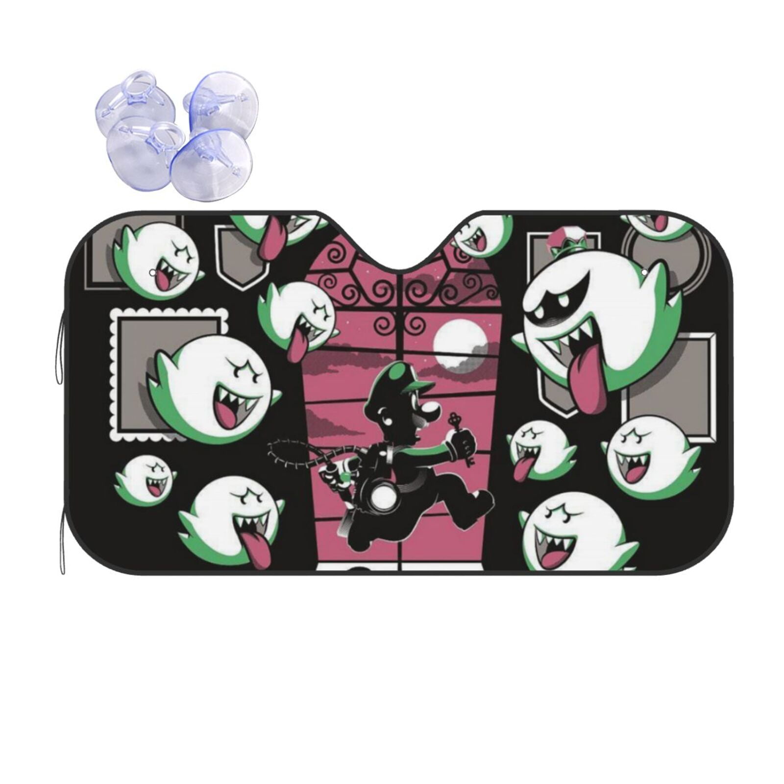 Horror Luigi's Mansion Foldable Car Windshield Sunshade Automotive ...