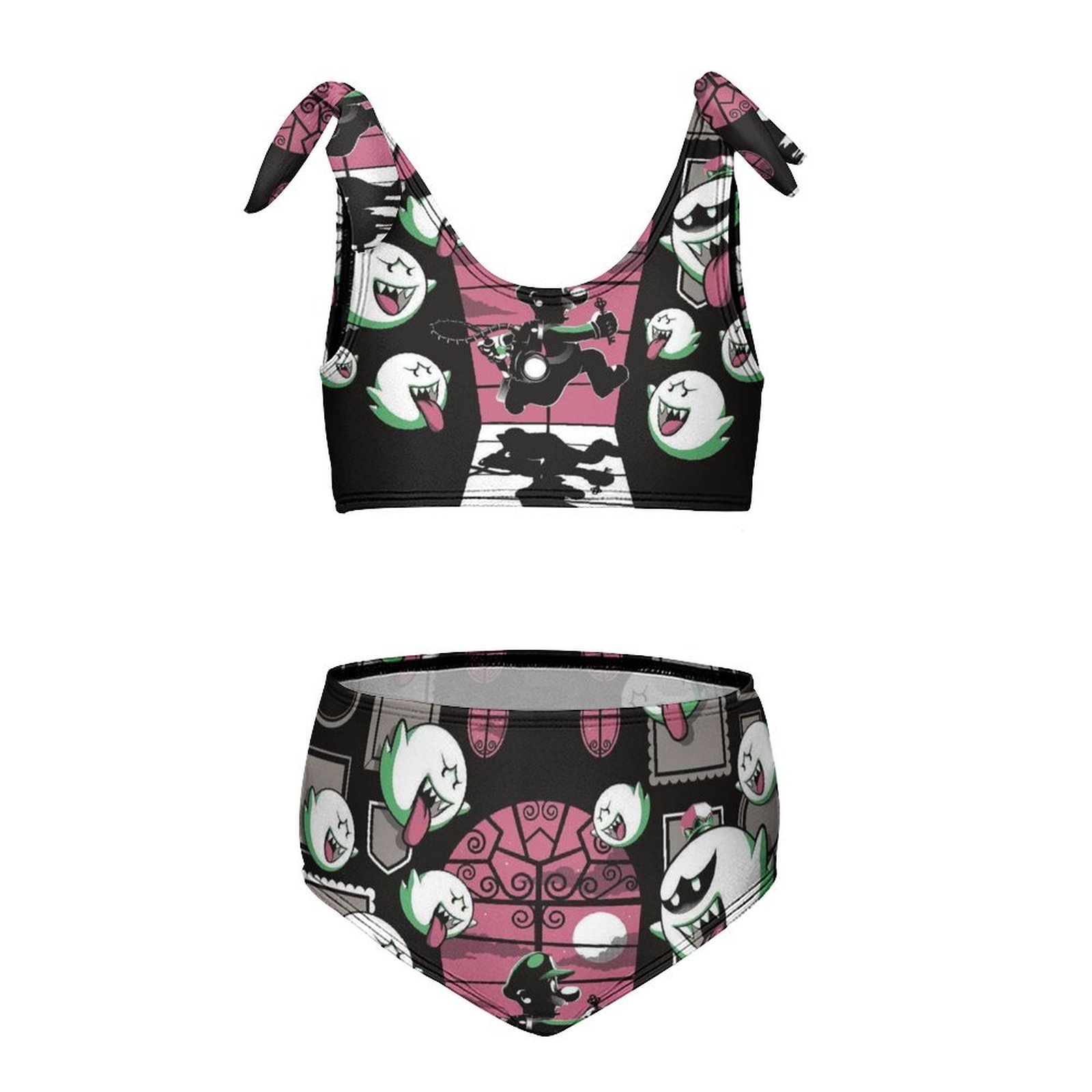 Horror Luigi's Mansion Kid's Swimwear Two Piece Swimsuit Summer Beach ...