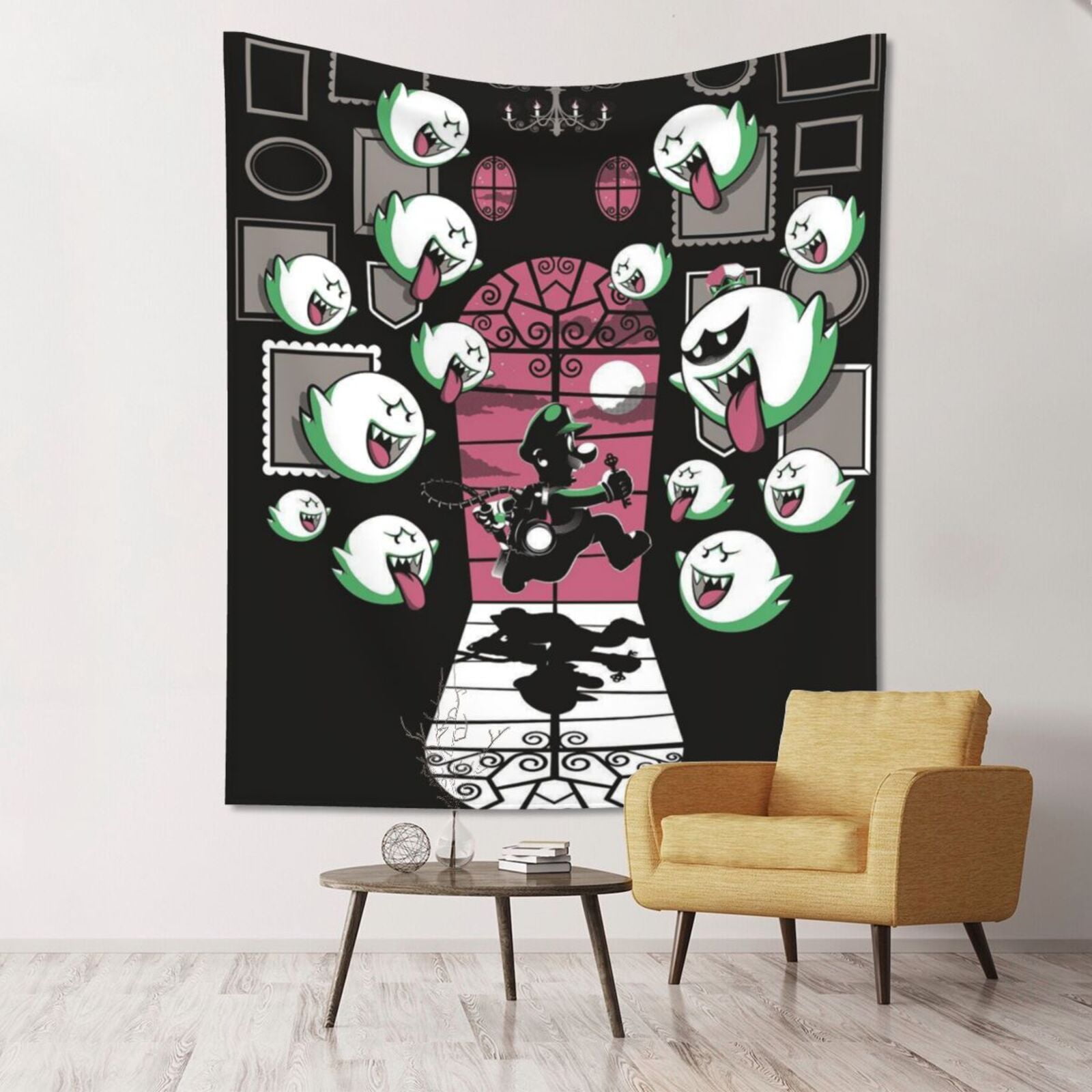Horror Luigi's Mansion Tapestry Decor Luxury Wall Hanging Tapestries ...