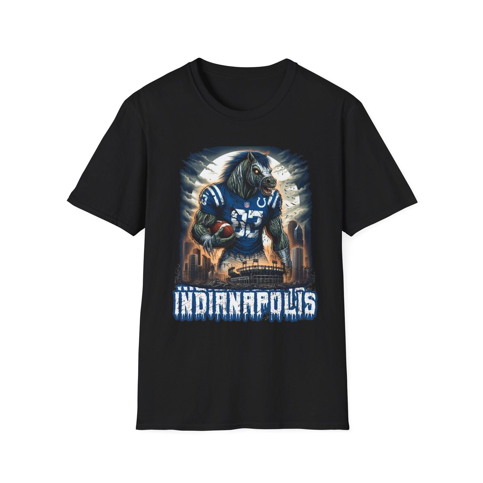 Horror Mash Up Shirt - Creepy Football Fan Apparel for Men - Walmart.com