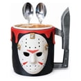 Horror Mask Pint Holder with Knife Handle and Spoon Holders – Fits ...