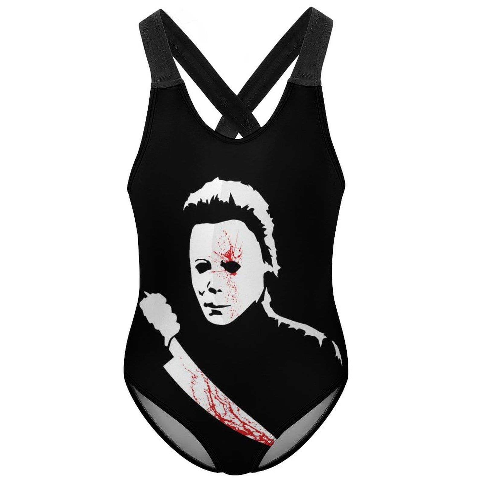Horror Michael Myers Girl's One-piece Swimsuit Summer Children's Beach ...