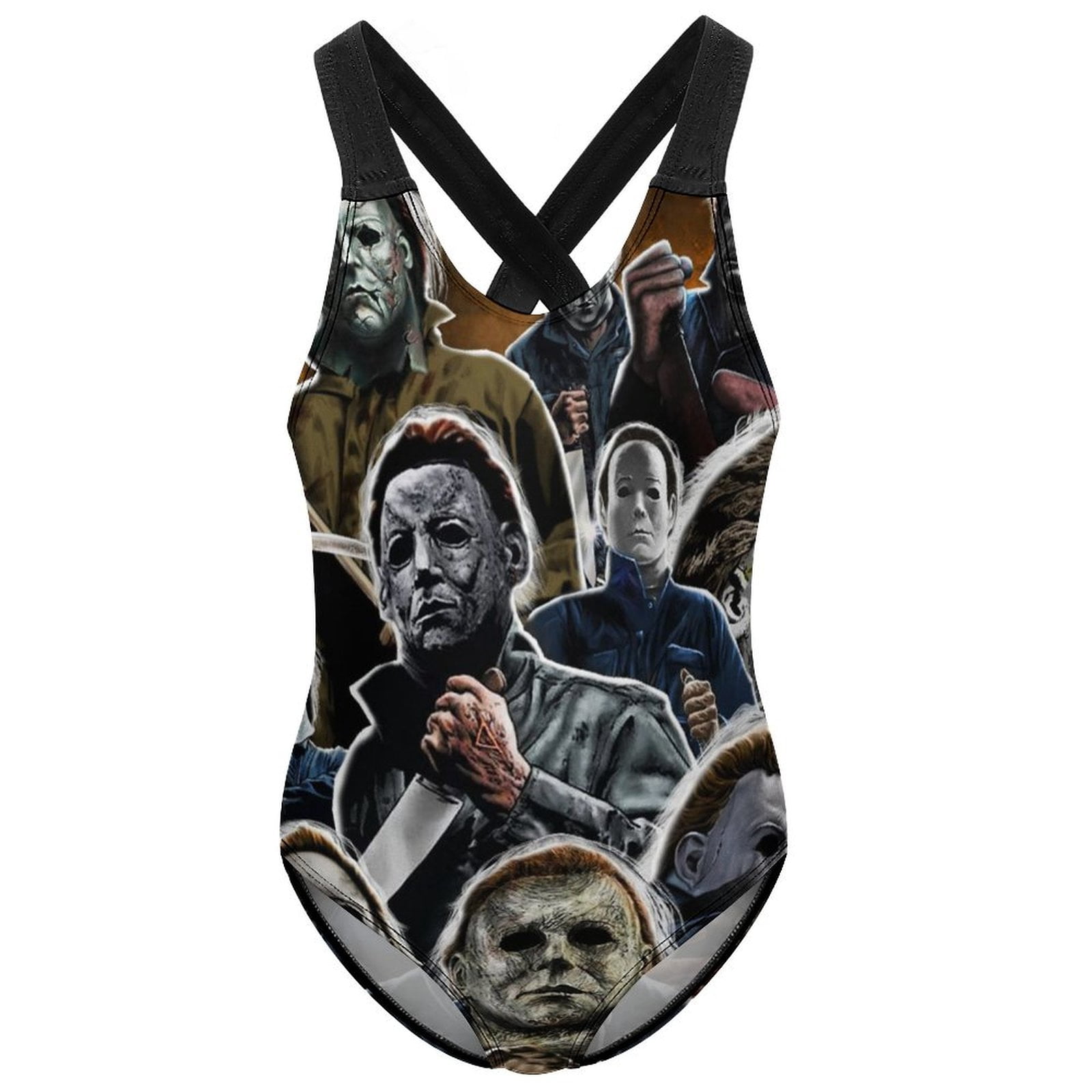 Horror Michael Myers Girl's One-piece Swimsuit Summer Children's Beach ...