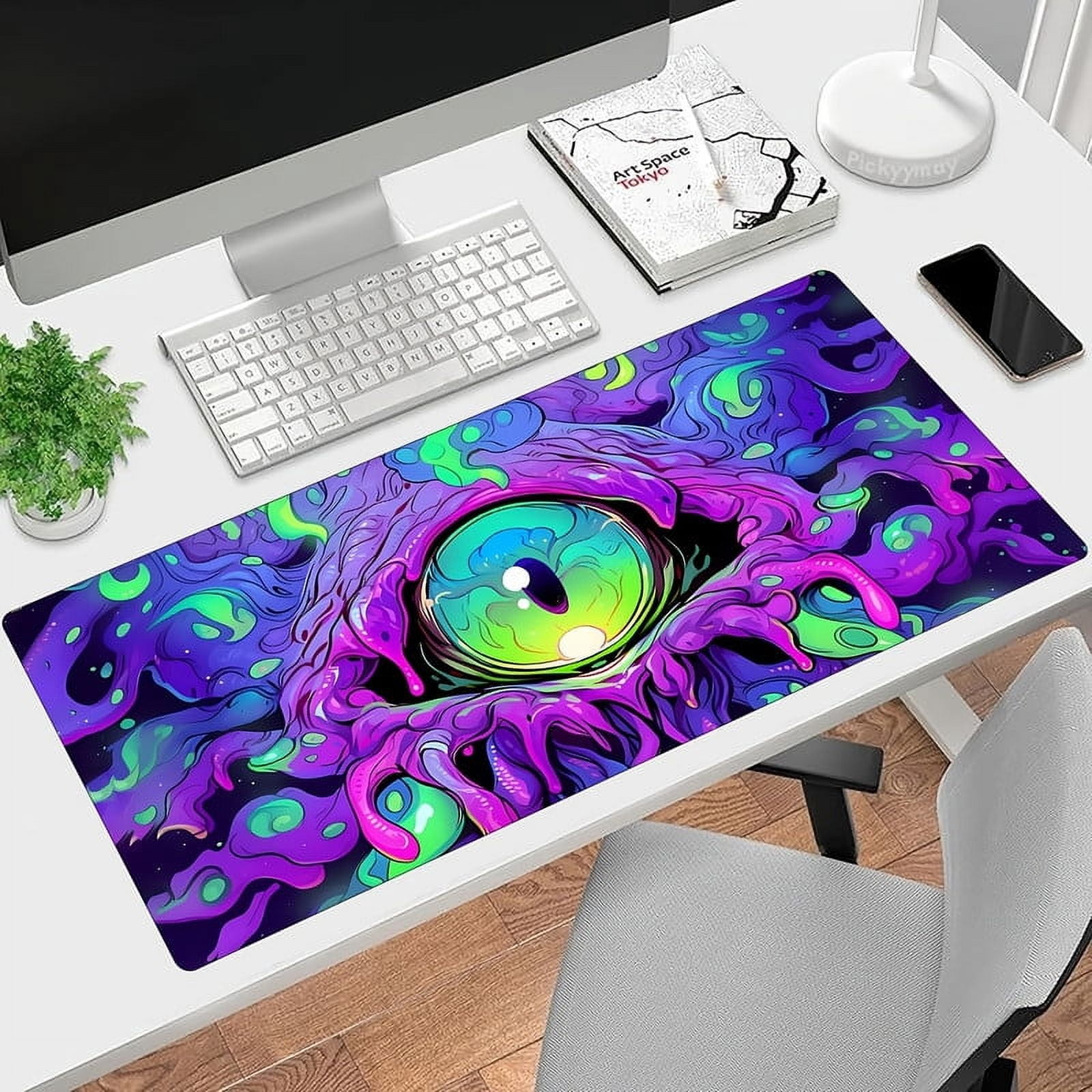 Horror Monster Themed Large Mouse Pad - Ultra-Smooth Keyboard Mat with ...