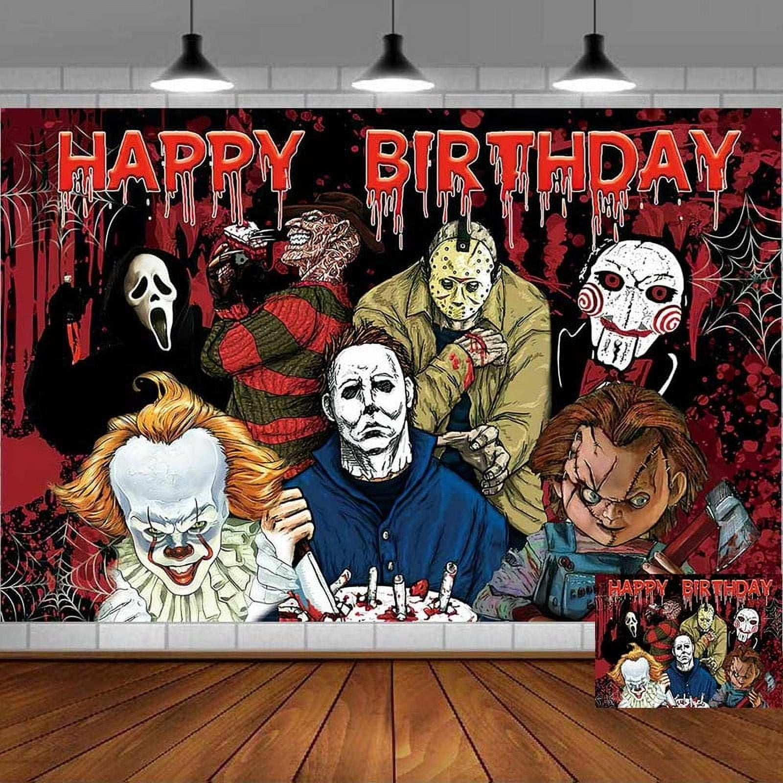 Horror Movie Backdrop Banner Party Supplies Poster Movie Theme ...