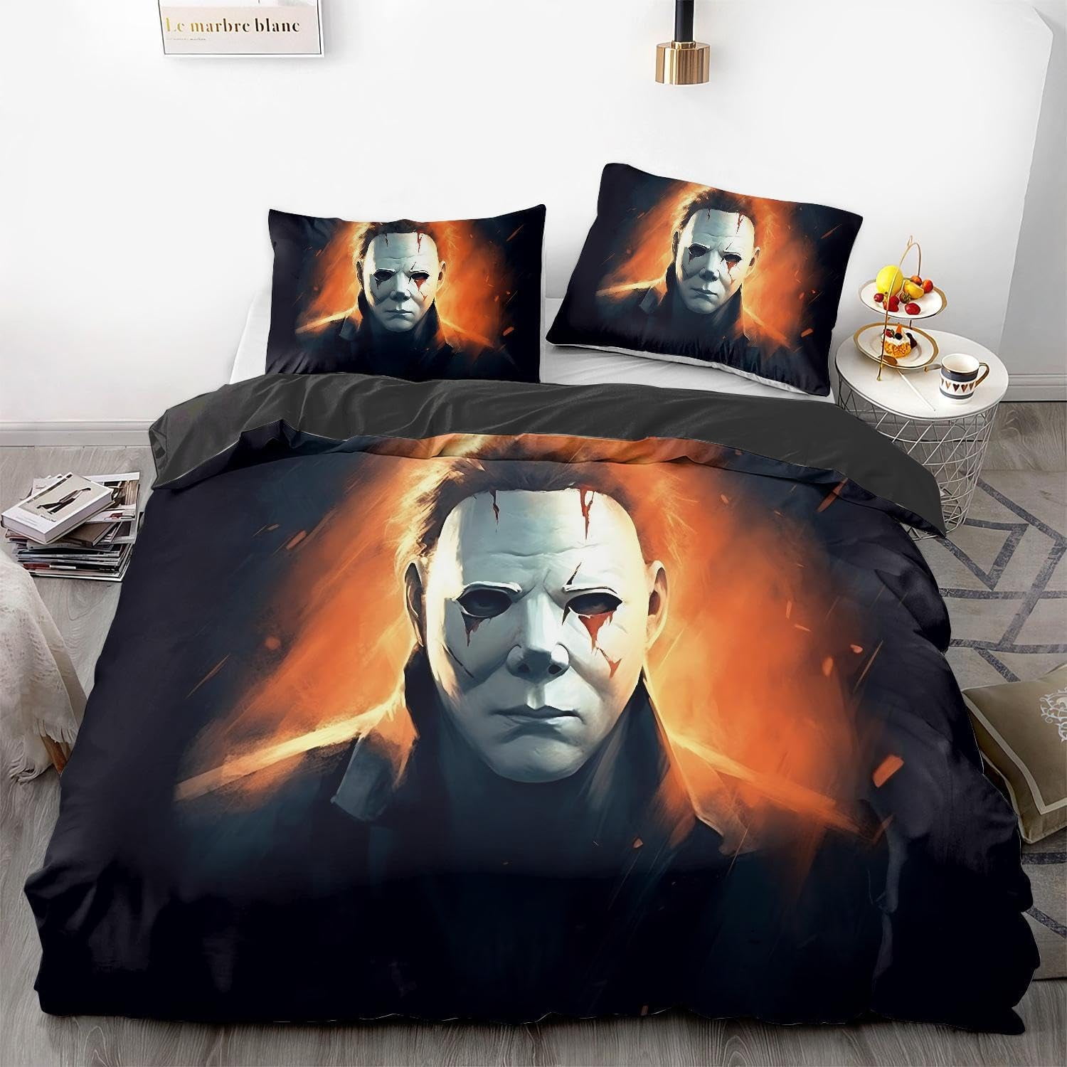 Horror Movie Bedding Set - Creepy Duvet Cover Set, 3 Piece Set, No ...