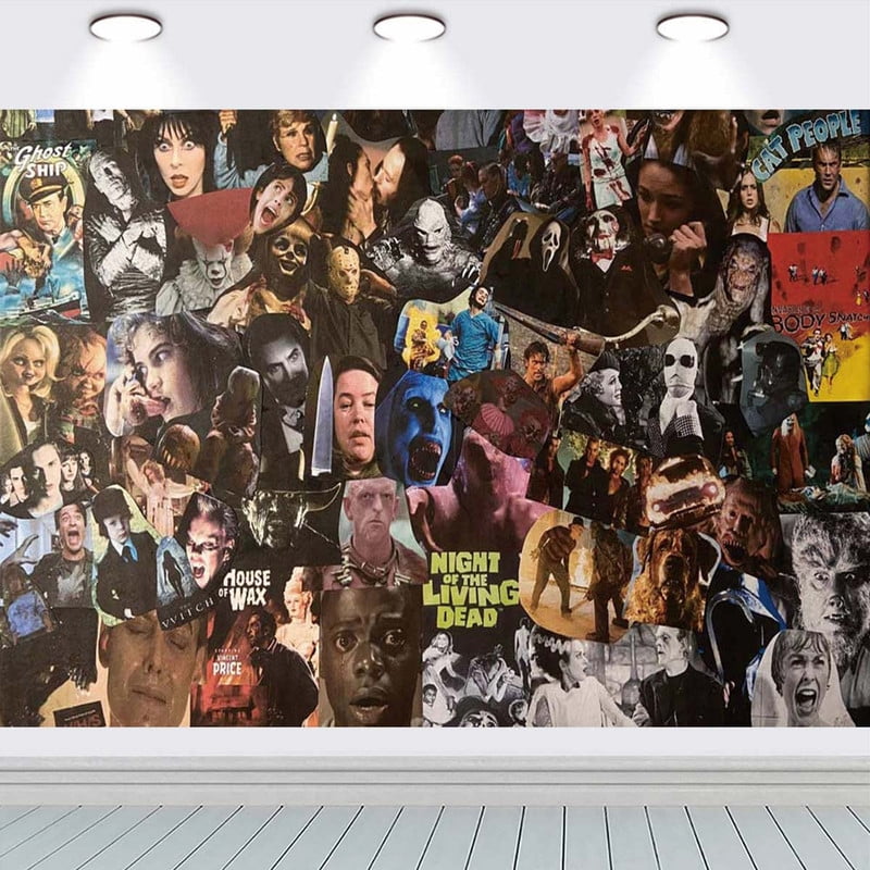 Horror Movie Birthday Party Supplies Banner Backdrop Background ...