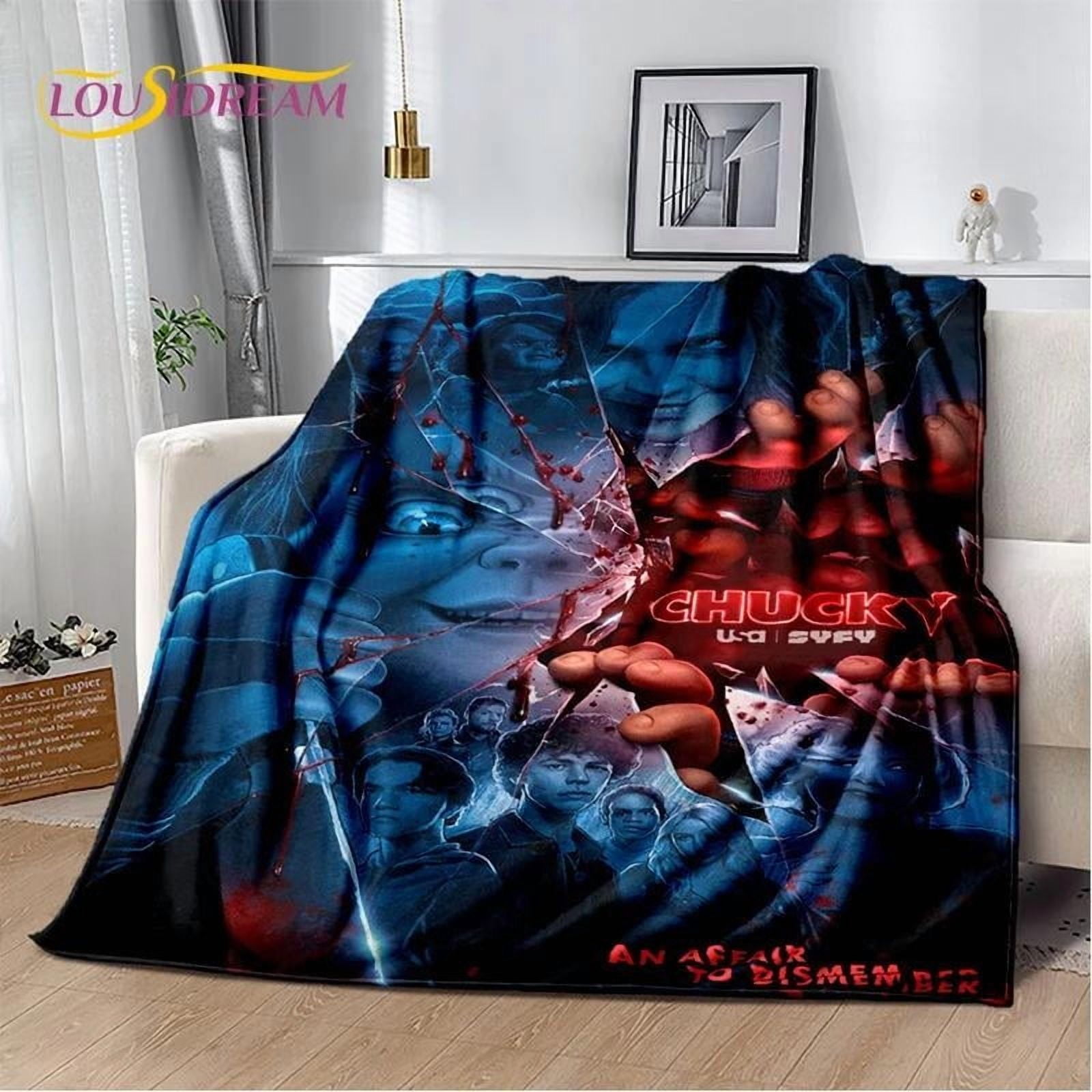 Horror Movie Blanket Character Chucky Saw Pennywise Halloween Soft ...
