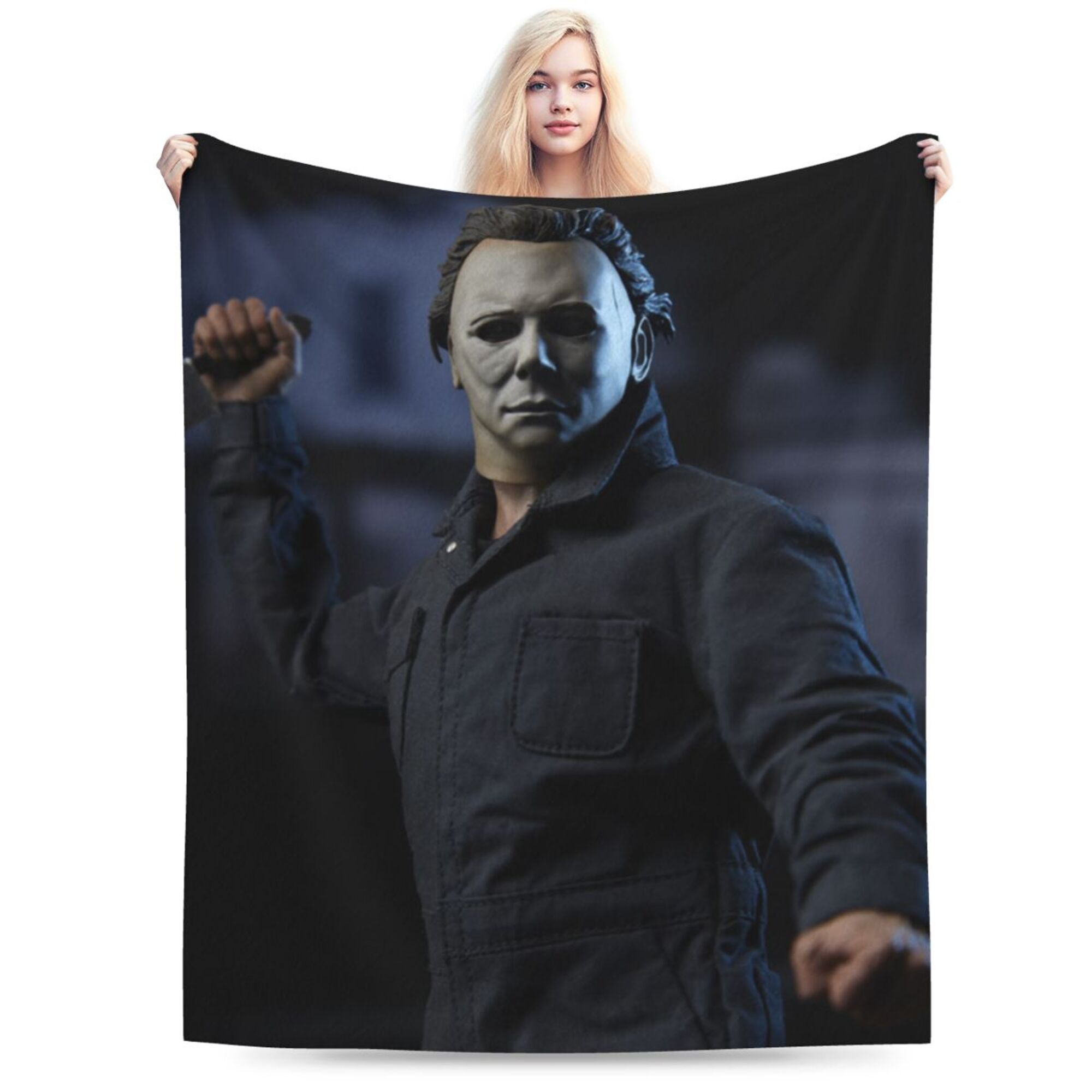 Horror Movie Blanket, Michael Myers Throw Blanket, Cozy Soft ...