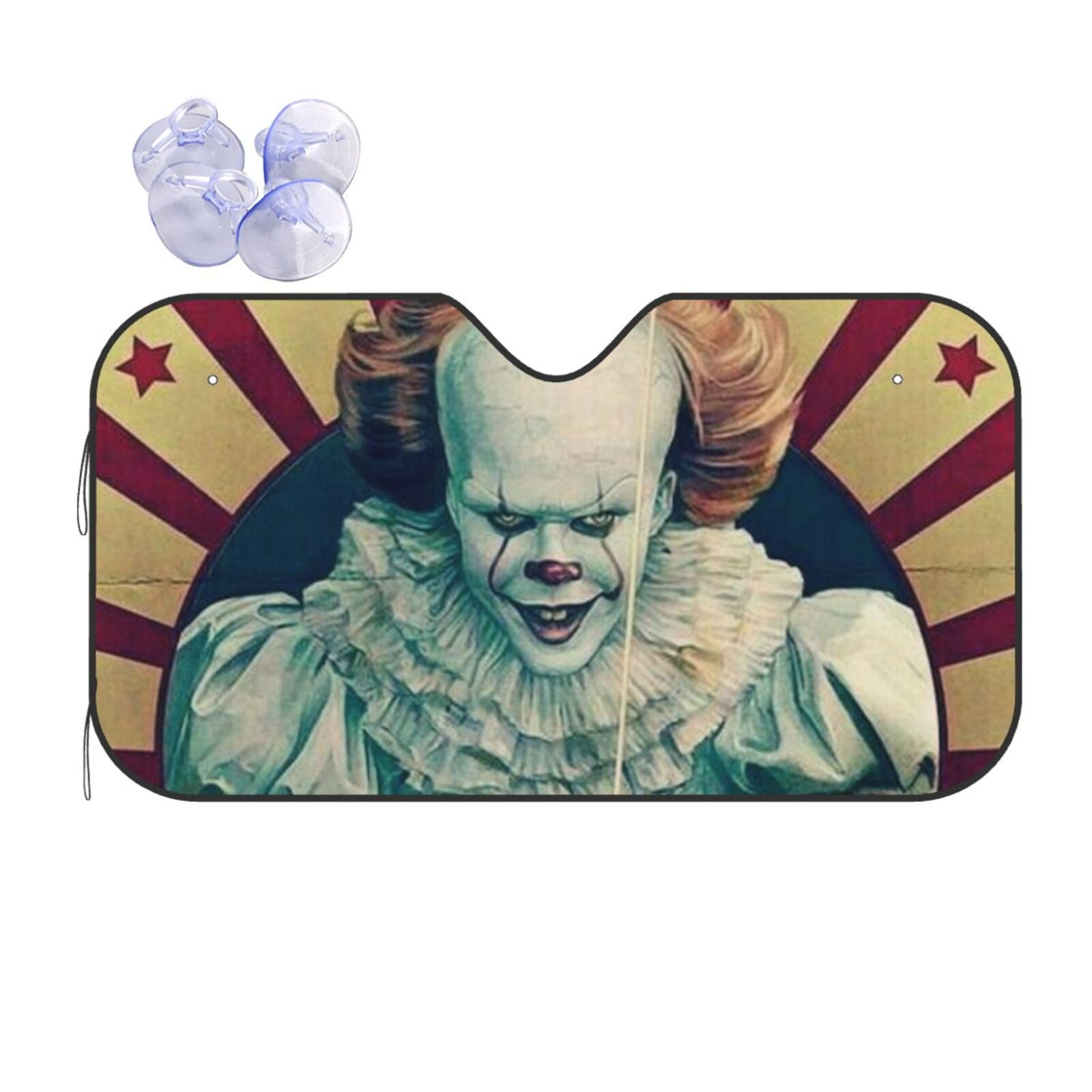 Horror Movie Car Windshield Sun Shade, Pennywise Auto Sun Heat And Uv ...