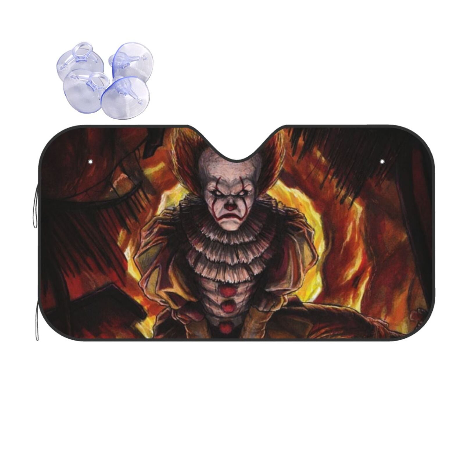 Horror Movie Car Windshield Sun Shade, Pennywise Auto Sun Heat And Uv ...