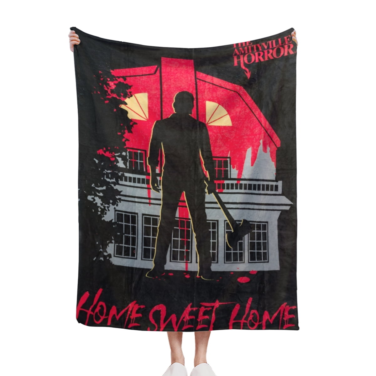 Horror Movie Character Flannel Throw Vintage Style Legends Gothic ...