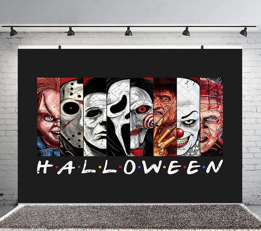 Horror Movie Characters Backdrop Banner Party Supplies Poster Movie ...