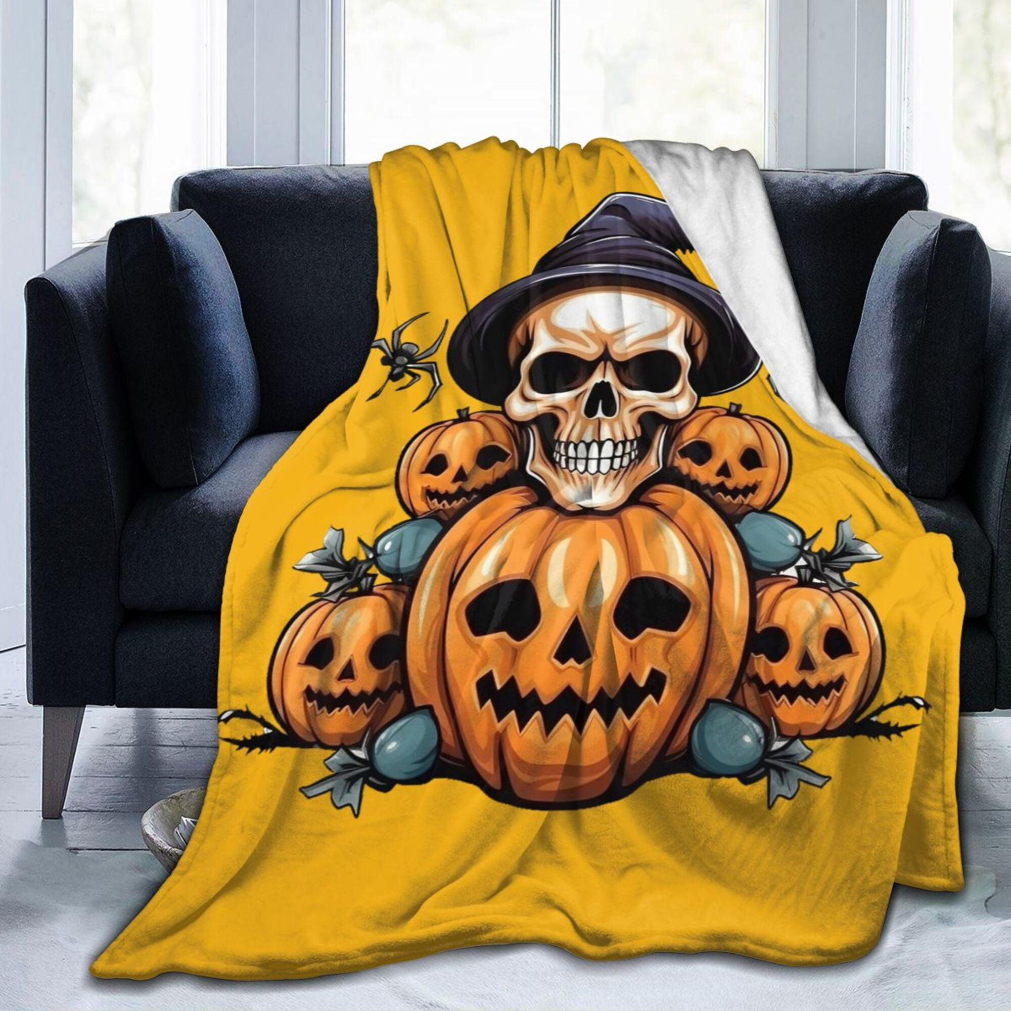 Horror Movie Characters Skull Blanket 40"X30" Throw Bedding Room Decor ...