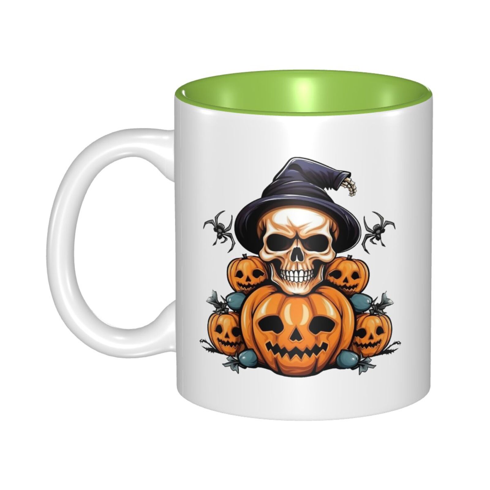 Horror Movie Characters Skull Coffee Mug Fun Mugs Green - Walmart.com