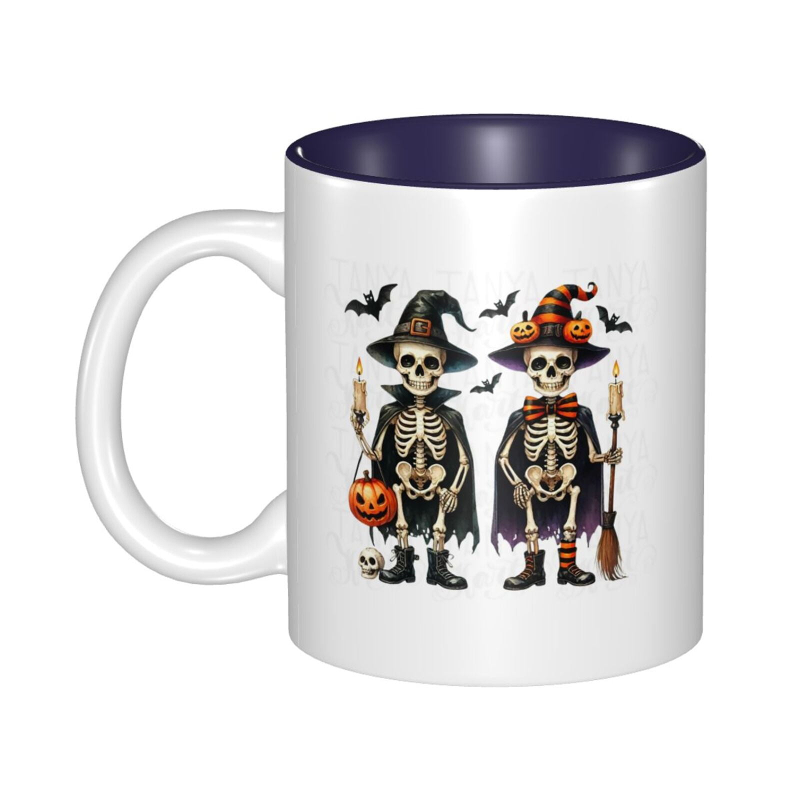 Horror Movie Characters Skull Coffee Mug Fun Mugs Navy Blue - Walmart.com