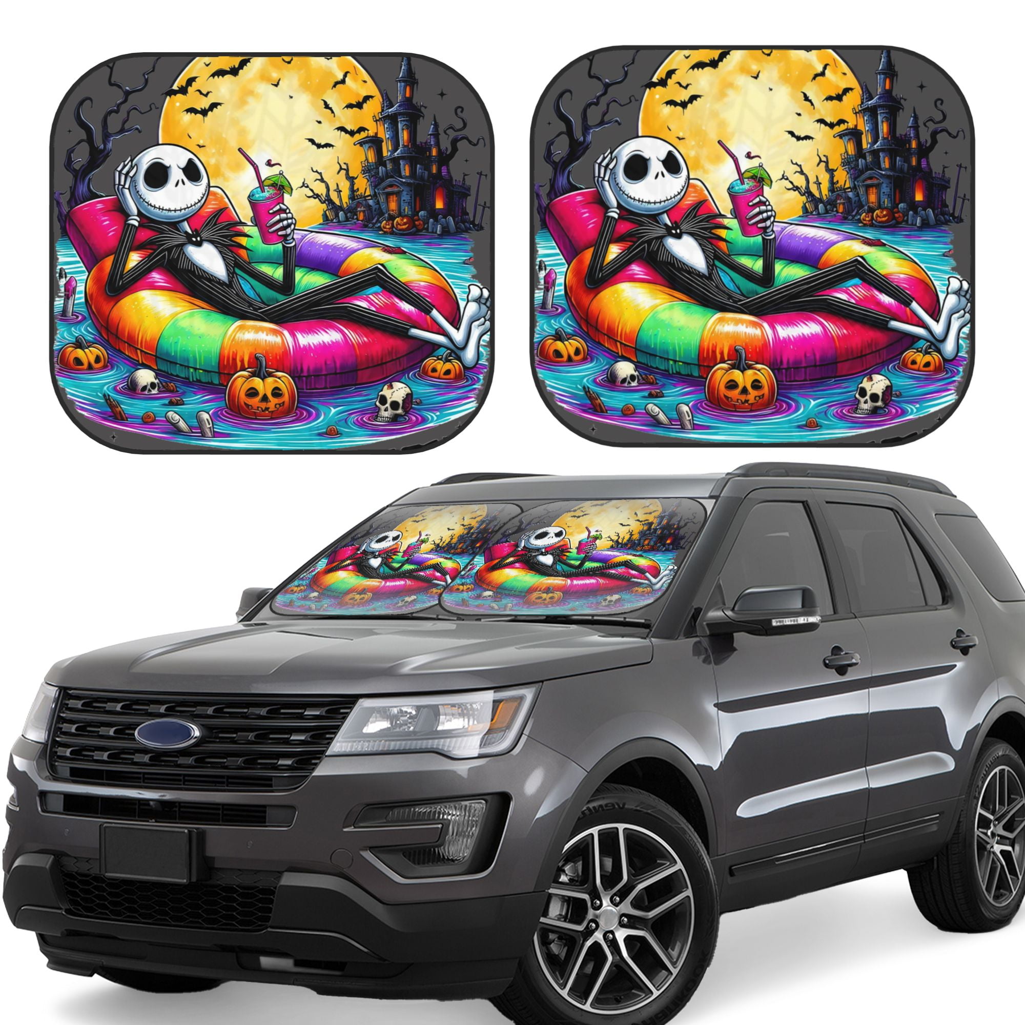 Horror Movie Characters The Nightmare Before Christmas Car Windshield ...