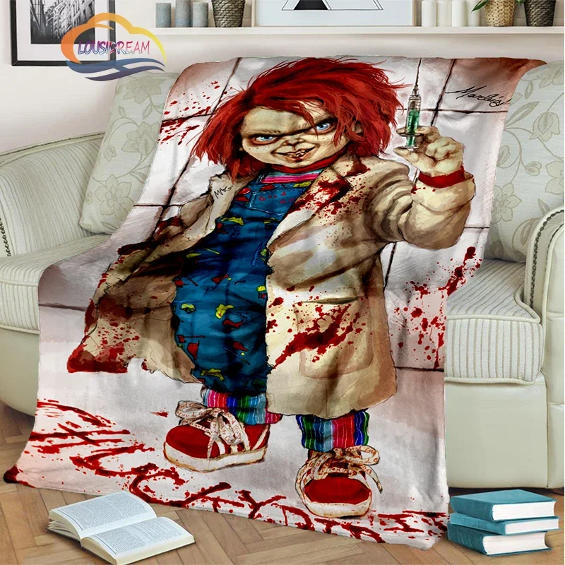 Horror Movie Chucky Throw Blanket and Tiffany Flannel for Couch Bed ...