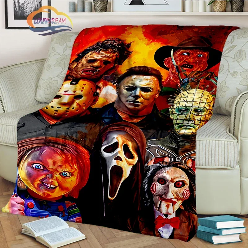Horror Movie Chucky Throw Blanket and Tiffany Flannel for Couch Bed ...