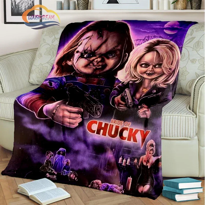 Horror Movie Chucky Throw Blanket and Tiffany Flannel for Couch Bed ...