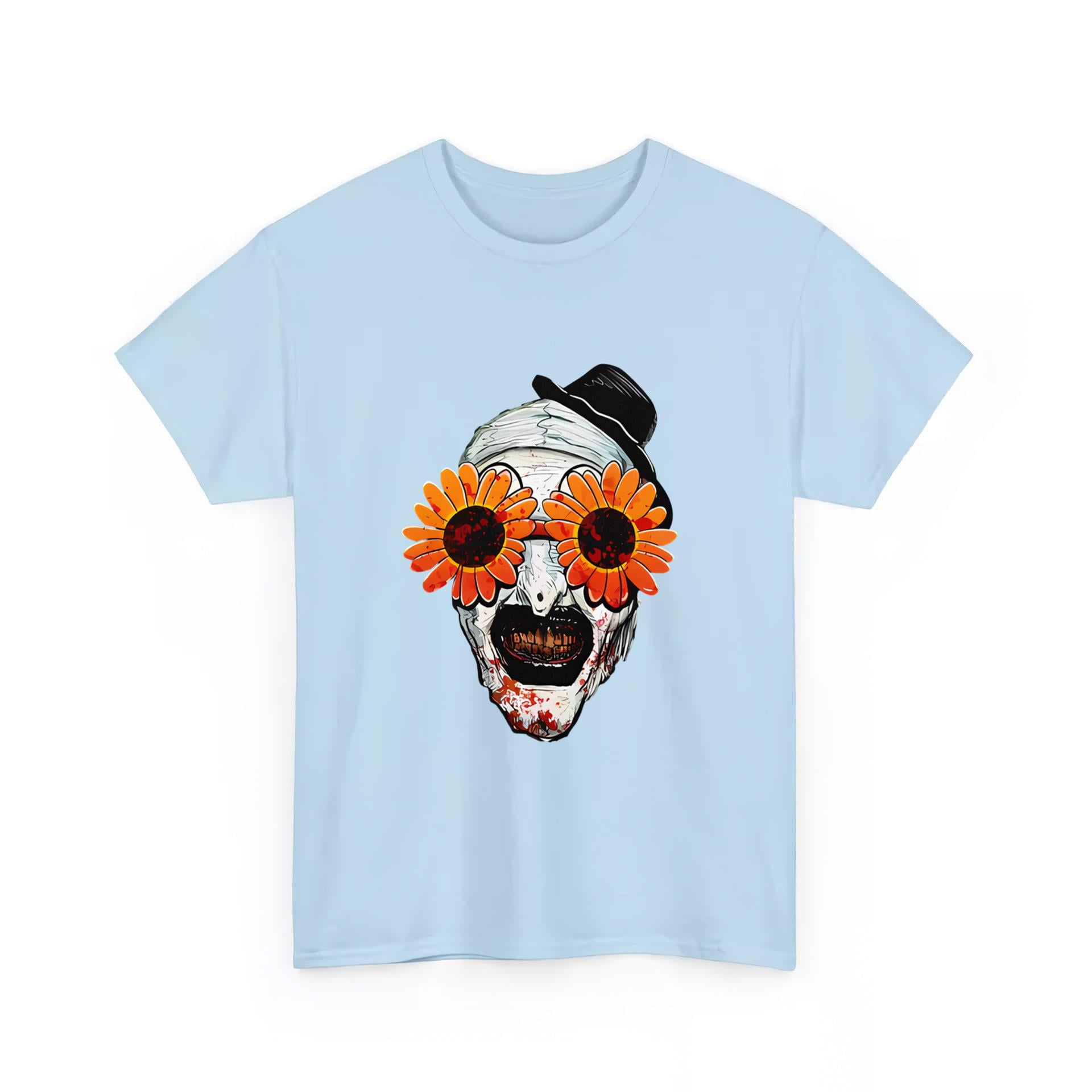 Horror Movie Clown Sunflower Sunglasses Shirt - Walmart.com