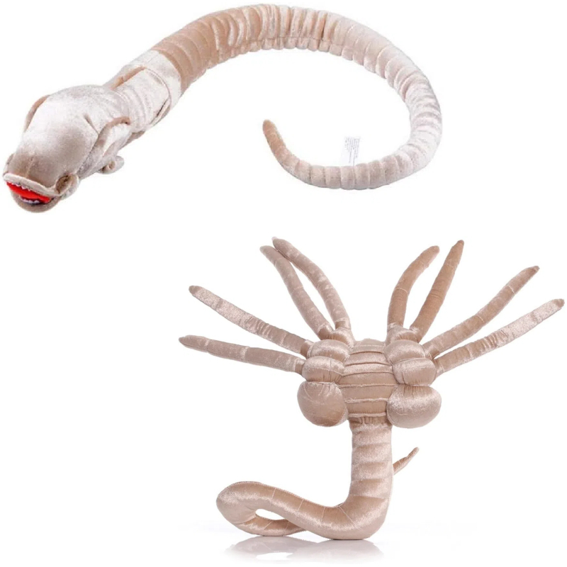Horror Movie Facehugger & Chestburster Plush Set - 21in Lifelike Pose ...