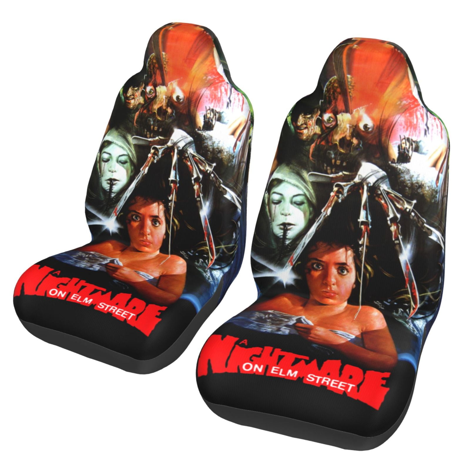Horror Movie Freddy Krueger Car Seat Cover Front Seats Full Set of 2 ...