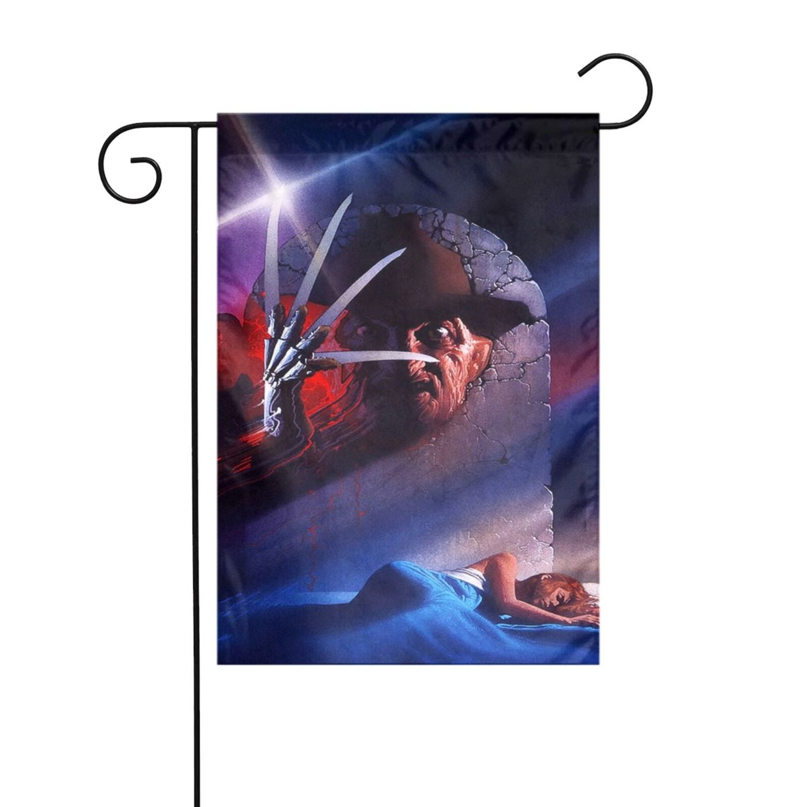 Horror Movie Freddy Krueger Garden Flag Double Sided Yard Outdoor Home ...