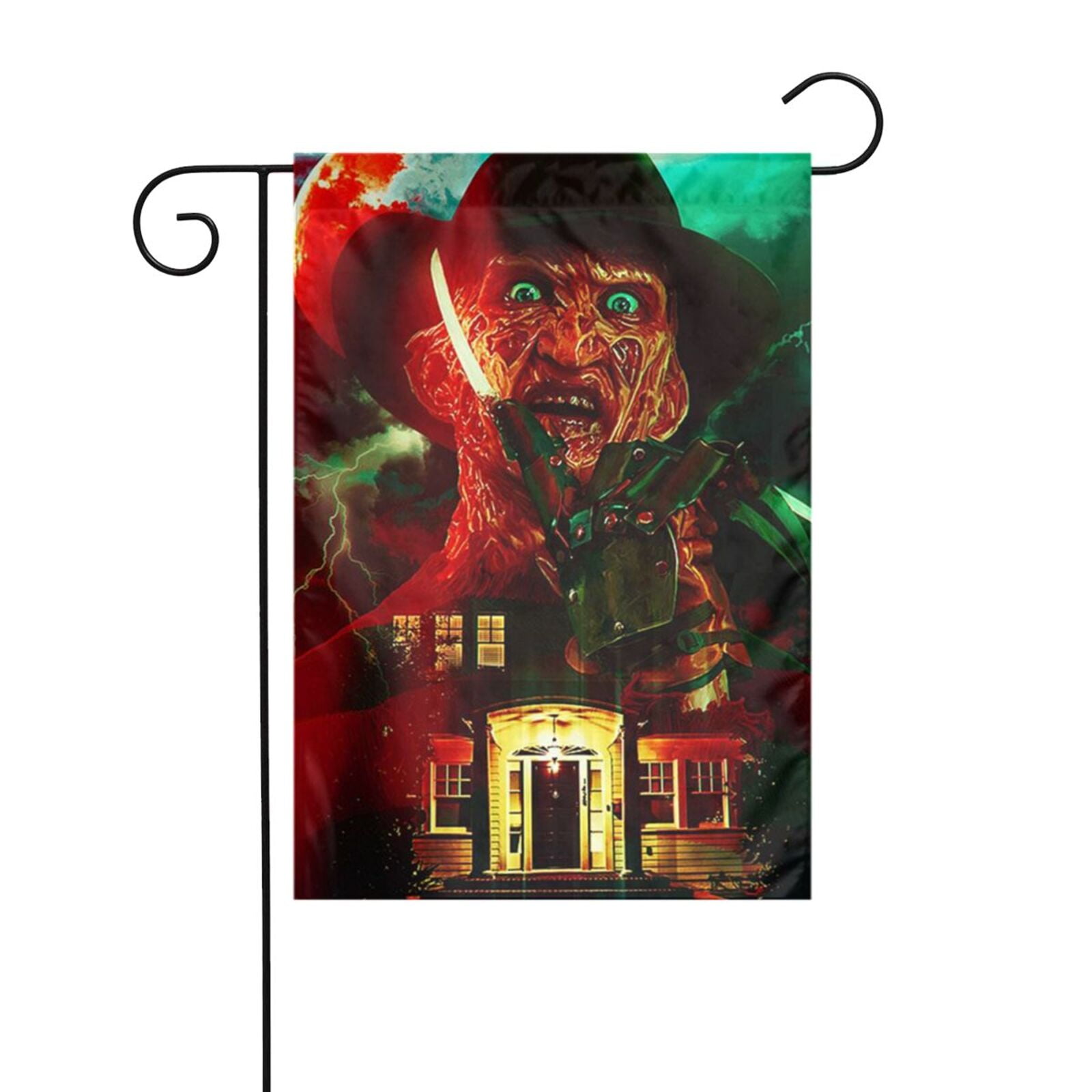 Horror Movie Freddy Krueger Garden Flag Double Sided Yard Outdoor Home ...