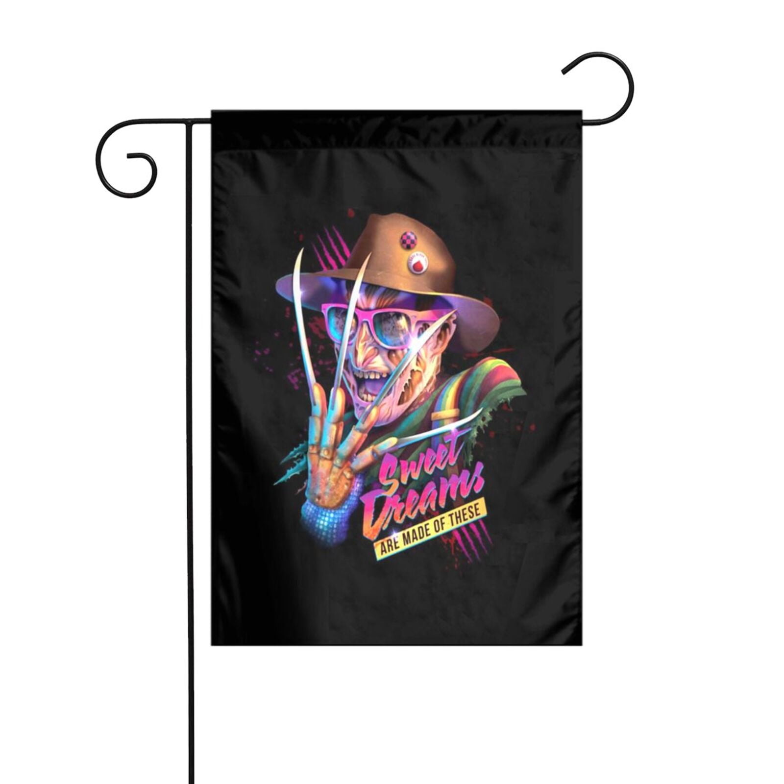 Horror Movie Freddy Krueger Garden Flag Double Sided Yard Outdoor Home ...
