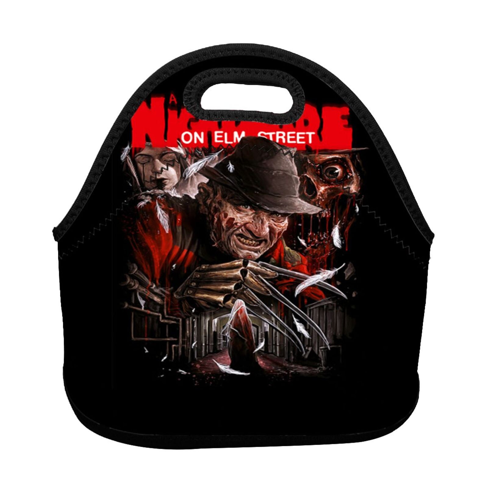 Horror Movie Freddy Krueger Neoprene Lunch Bag Insulated Lunch Box Tote ...