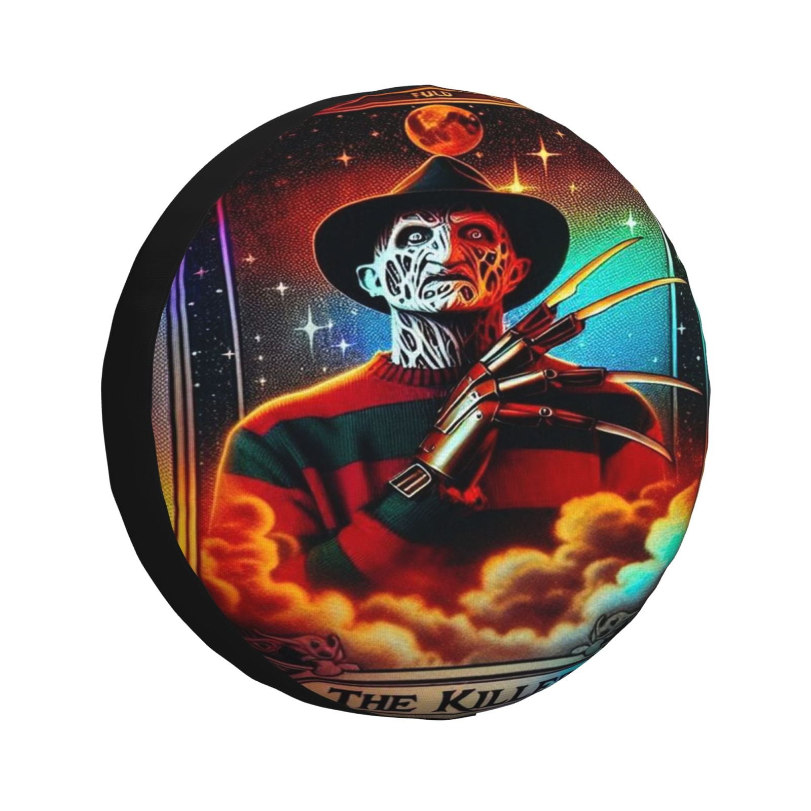 Horror Movie Freddy Krueger Tire Cover Weatherproof Universal Wheel ...