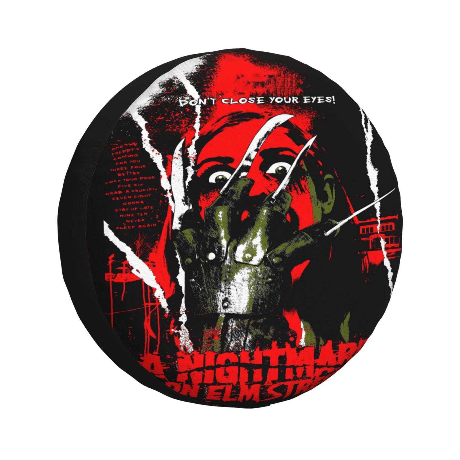 Horror Movie Freddy Krueger Tire Cover Weatherproof Universal Wheel ...
