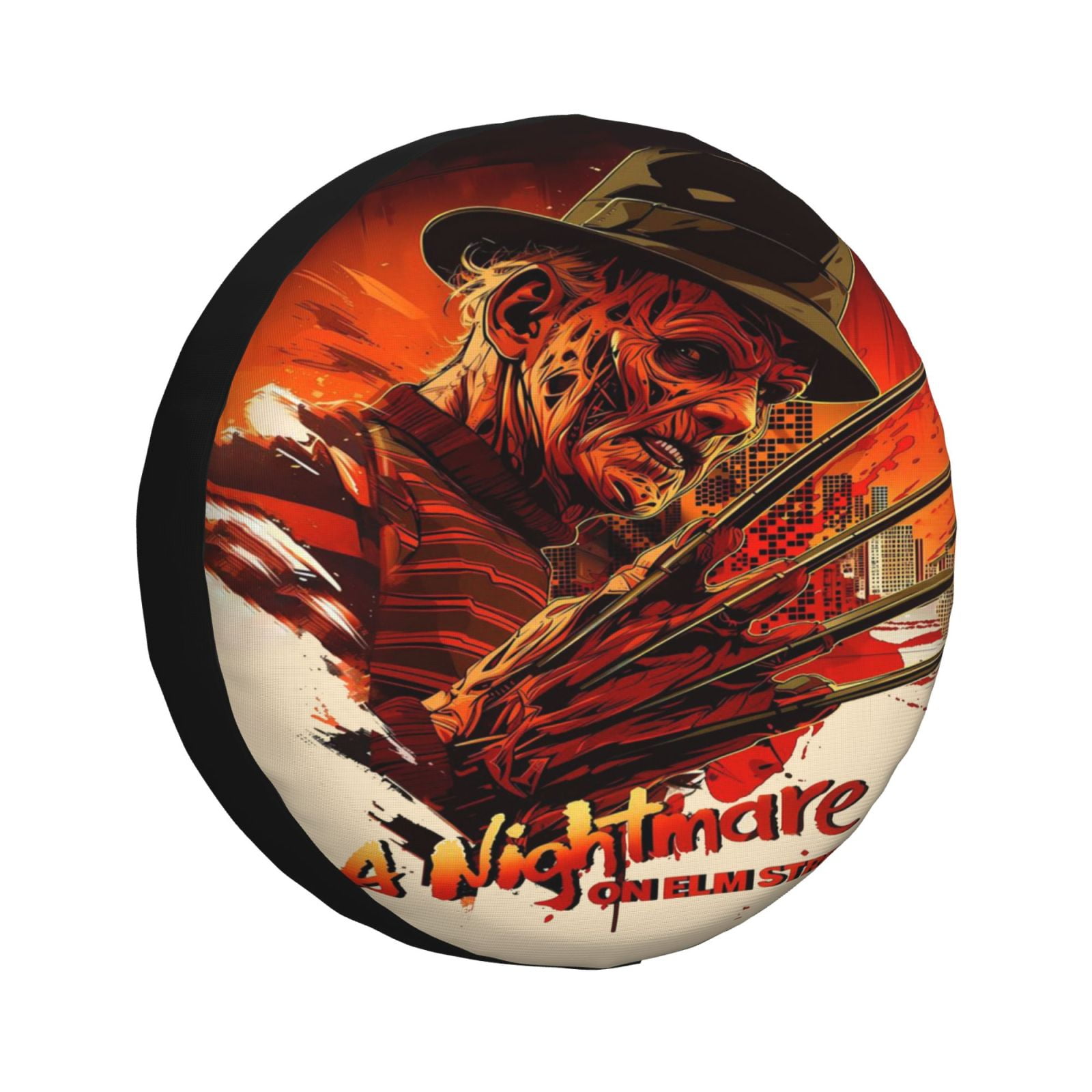 Horror Movie Freddy Krueger Tire Cover Weatherproof Universal Wheel ...
