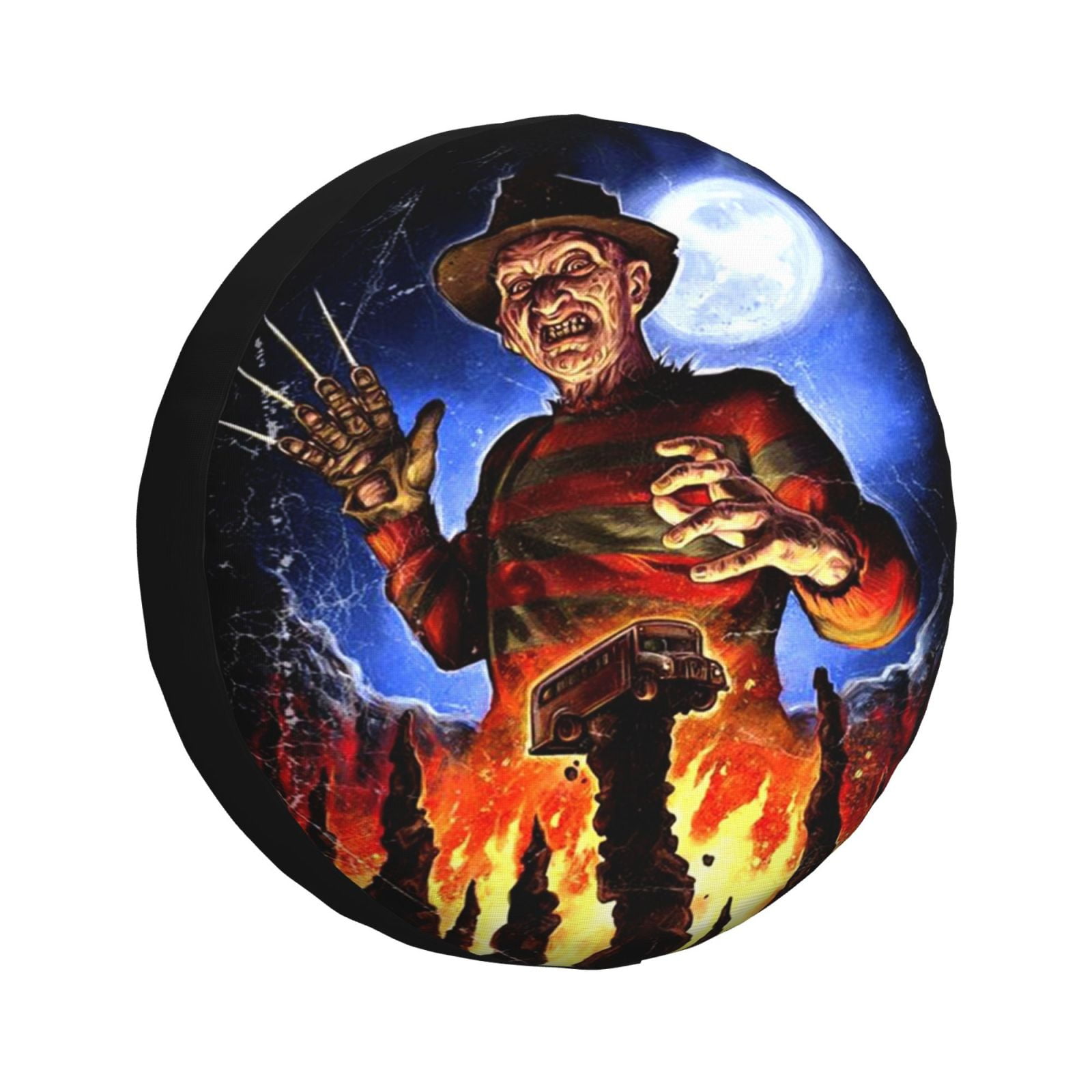 Horror Movie Freddy Krueger Tire Cover Weatherproof Universal Wheel ...