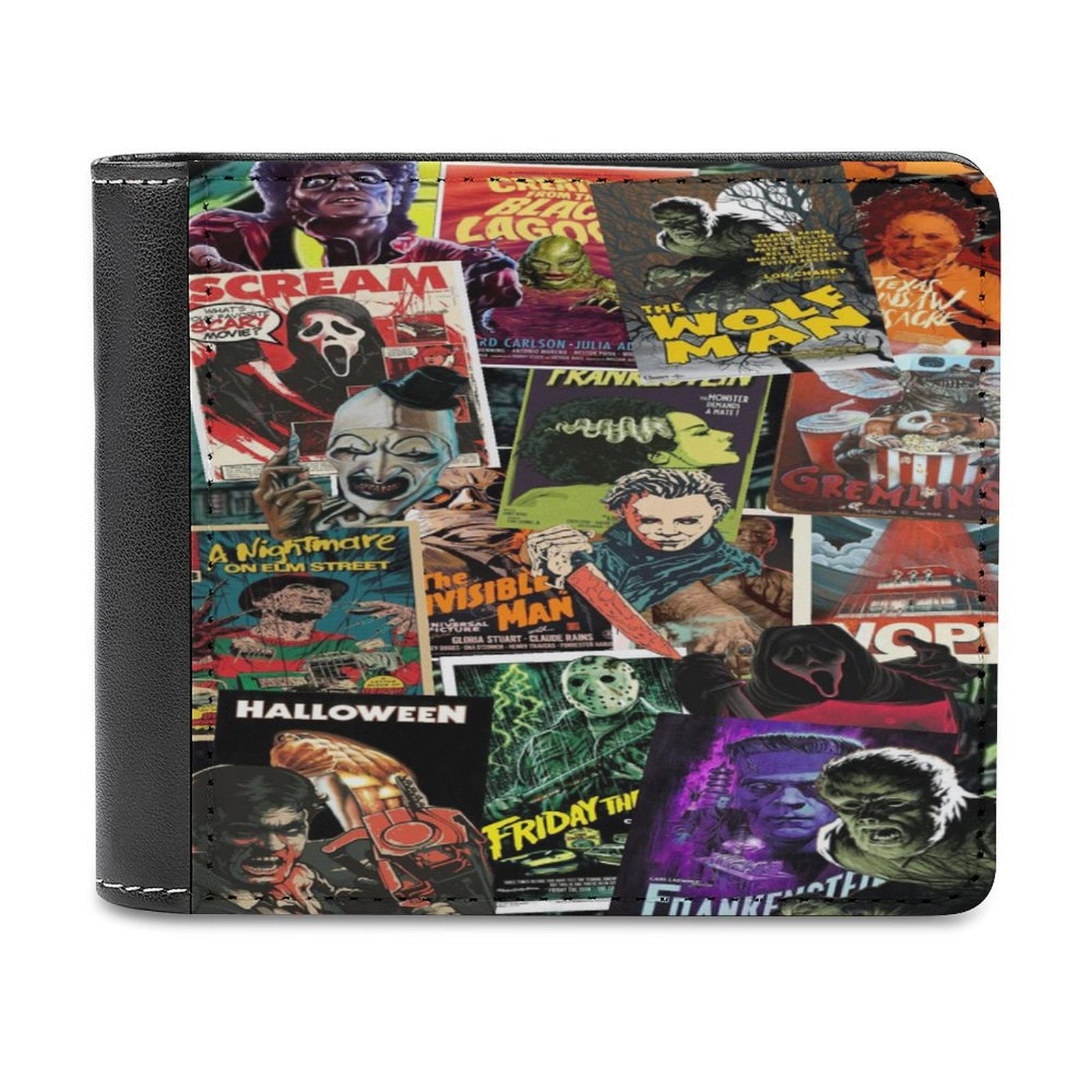 Horror Movie Freddy Krueger Wallet Billfold Card Holder Bifold Wallet ...