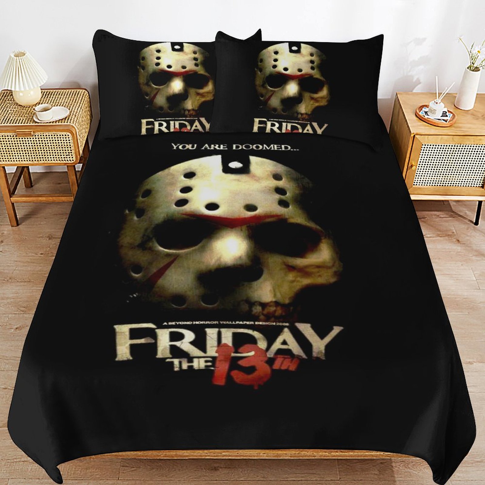 Horror Movie Friday The 13th Bedding Set Duvet Cover Comfortable and ...