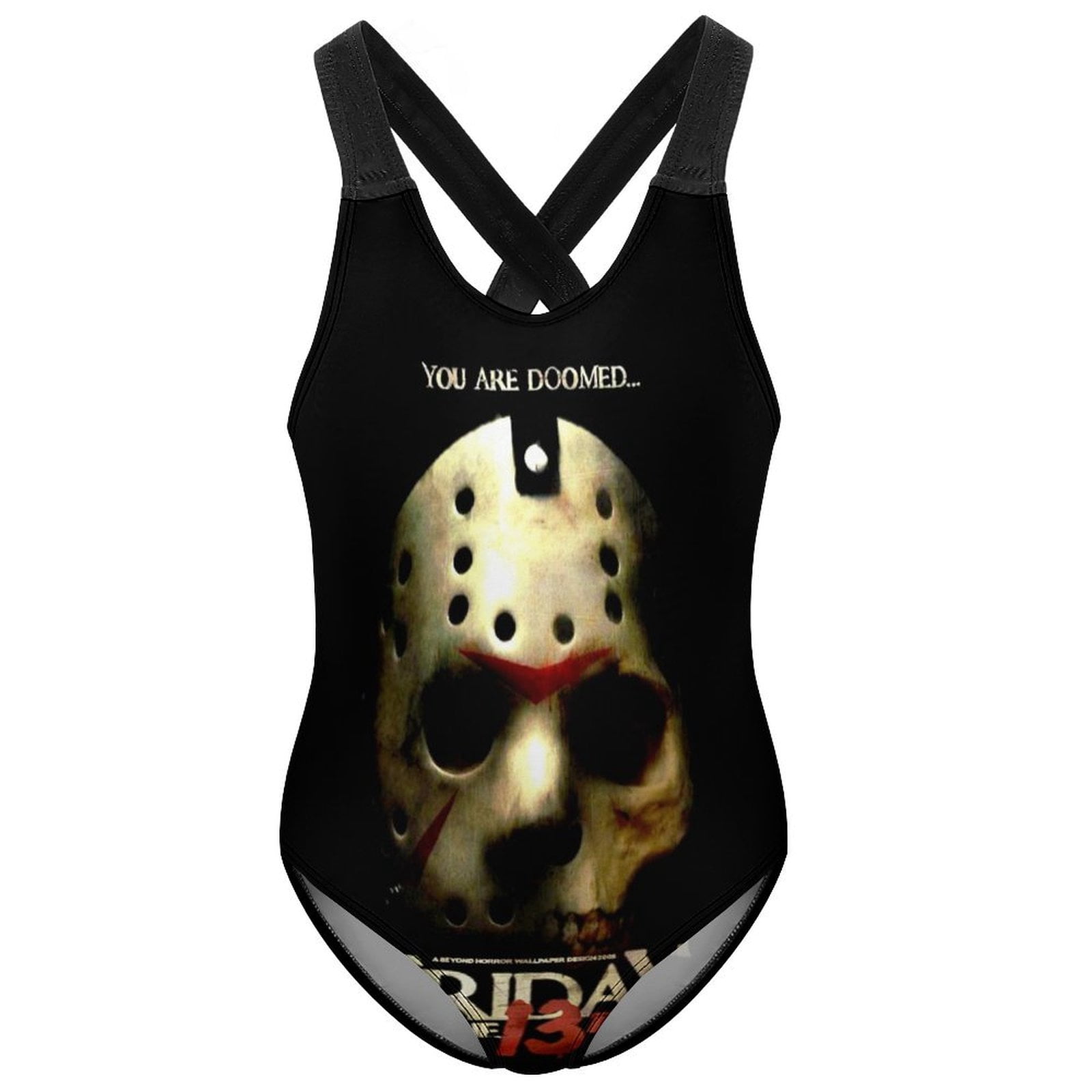 Horror Movie Friday The 13th One Piece Swimsuits For Girls Quick Dry ...