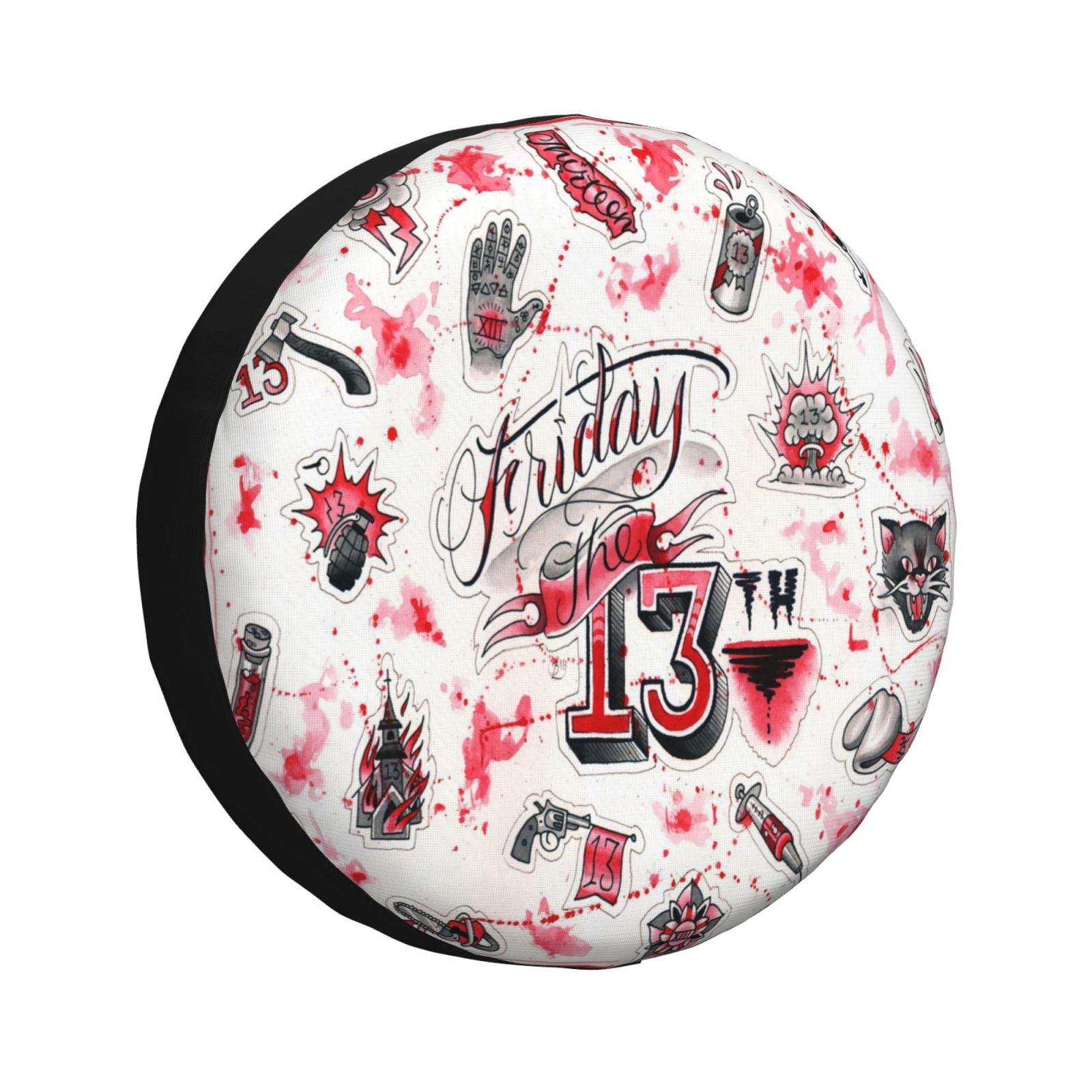 Horror Movie Friday The 13th Tire Cover Weatherproof Universal Wheel ...
