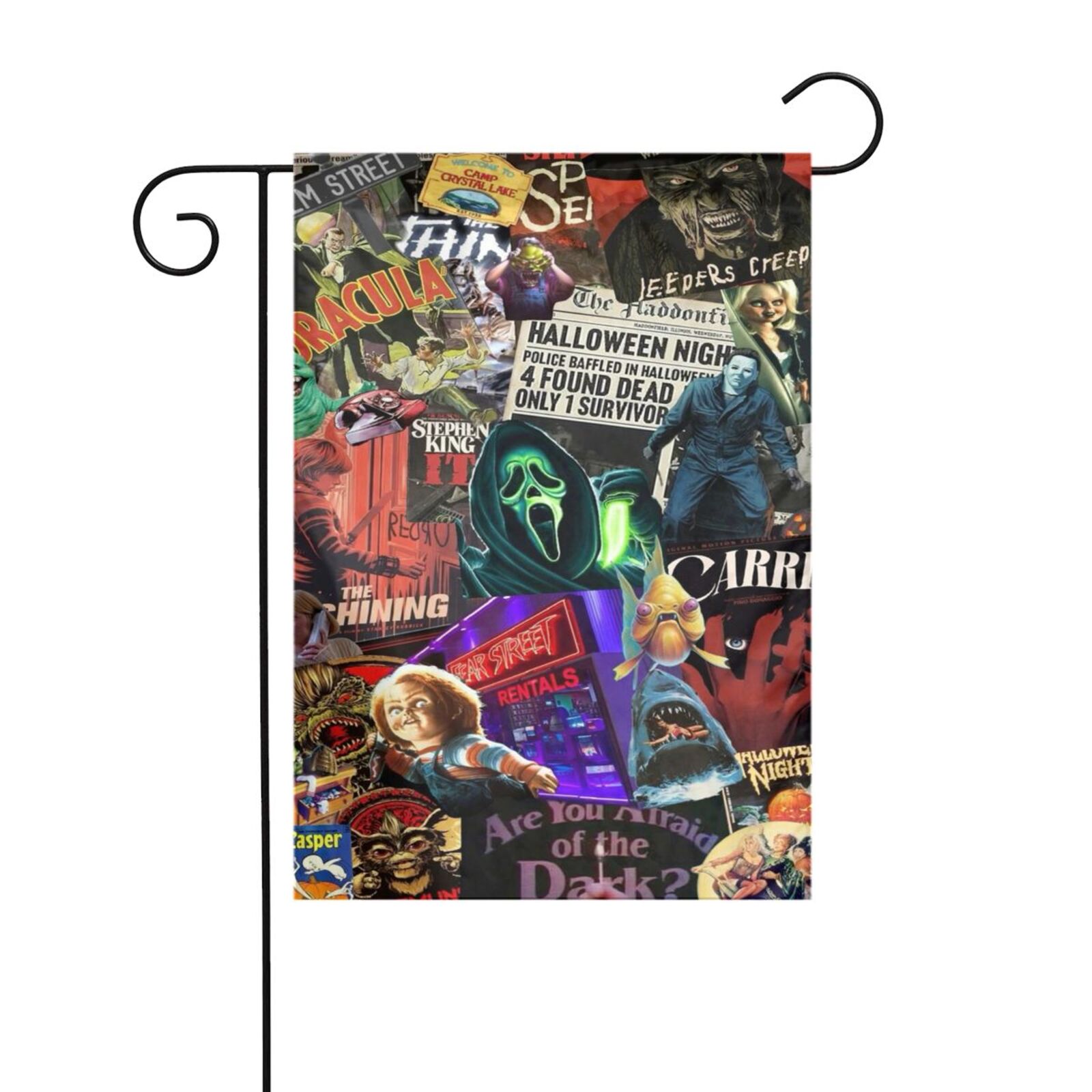 Horror Movie Garden Flag Double Sided Yard Outdoor Home Small Decor ...
