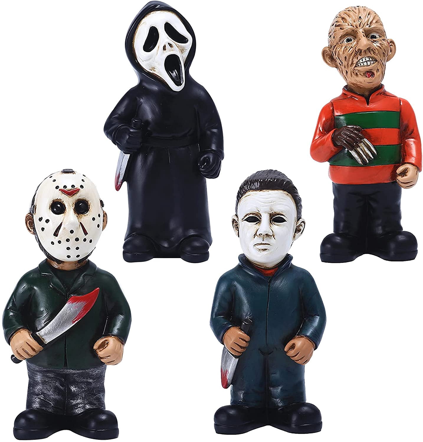 Horror Movie Garden Gnomes Decoration Outdoor Statue Nightmare Jason ...