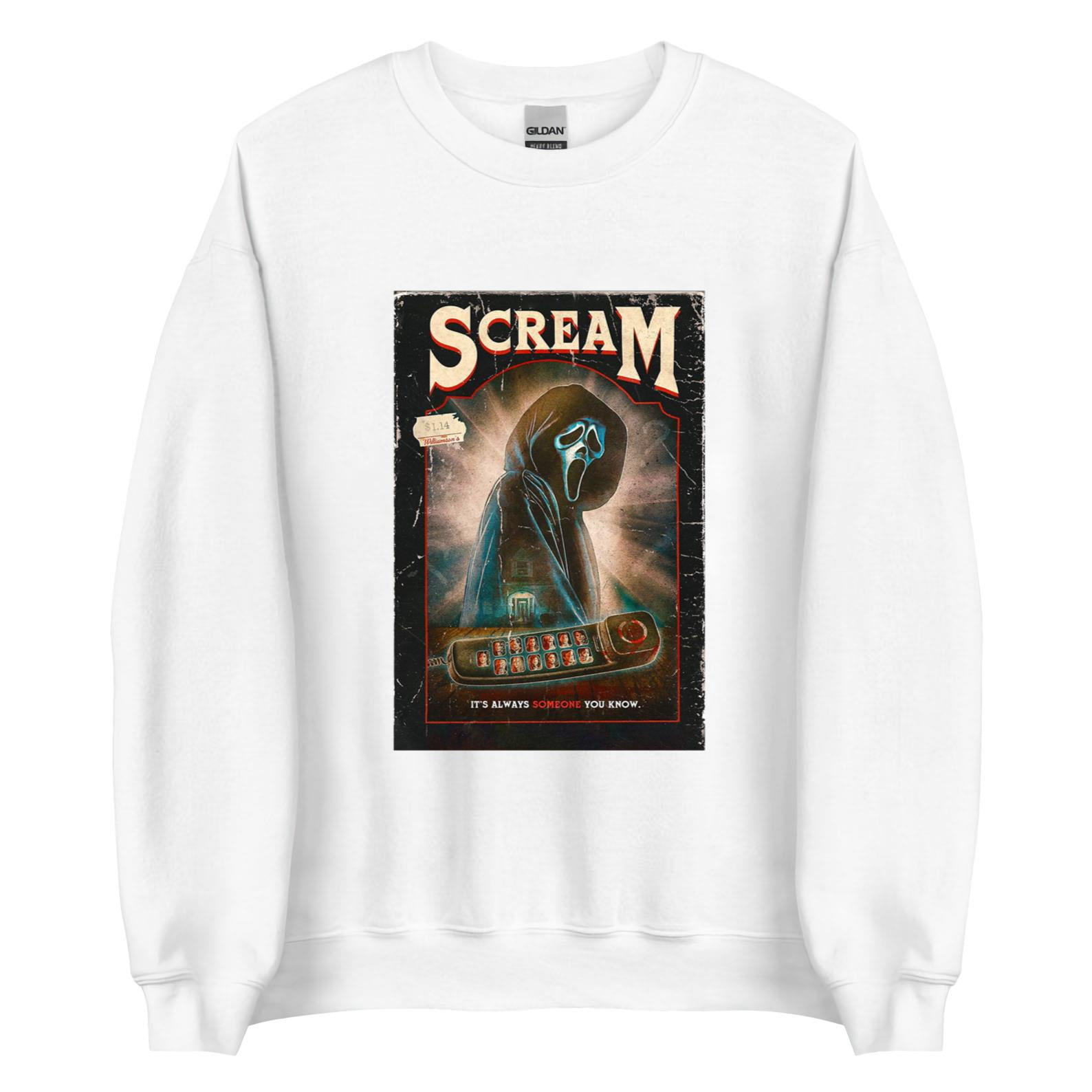 Horror Movie Graphic Tee, Ghost Face Icon Shirt - Walmart.com
