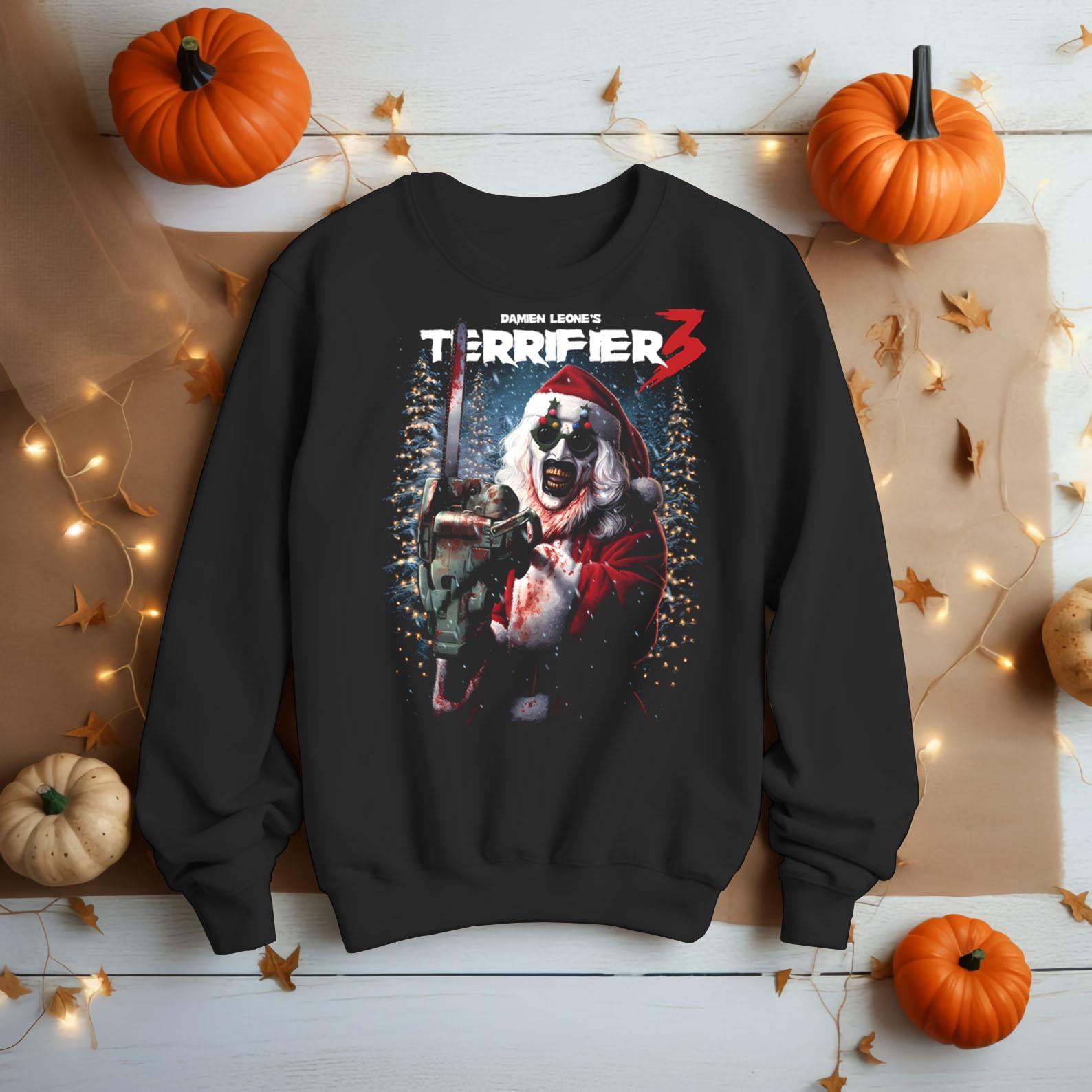 Horror Movie-Inspired Shirt – Merry Mayhem Graphic, Perfect for Fans ...