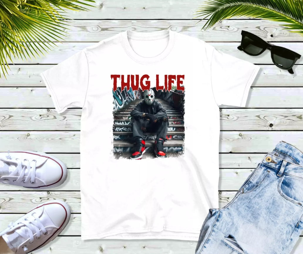 Horror Movie Jason Thug Life T-Shirt - Walmart.com
