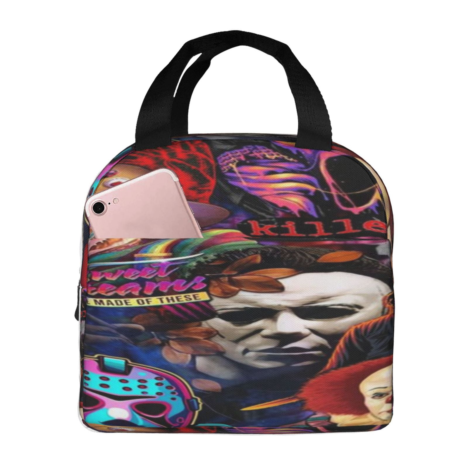 Horror Movie Lunch Bag Cartoon Insulated Box Reusable Thermal Bento ...